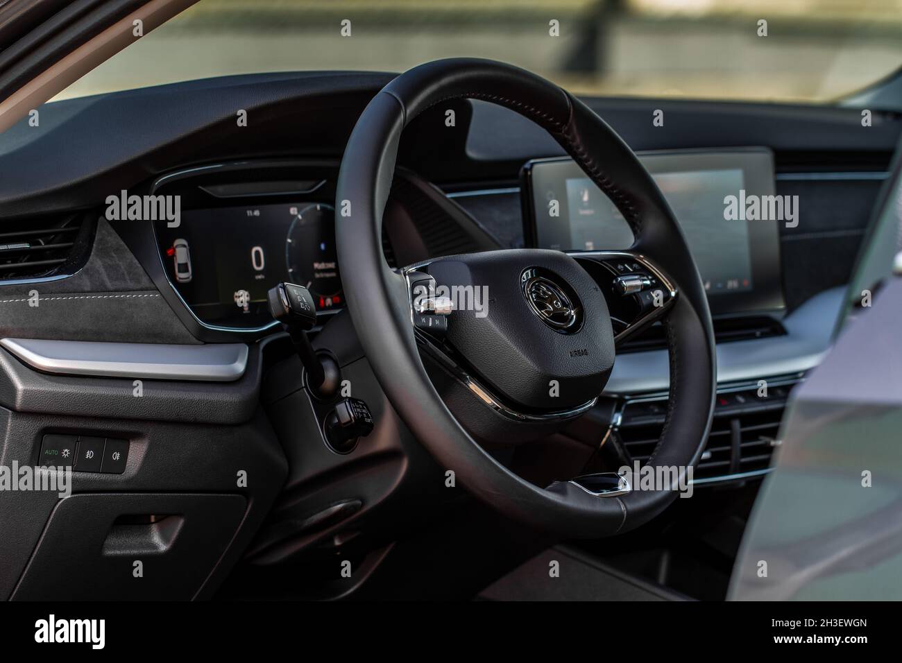 MOSCOW, RUSSIA - APRIL 04, 2021 Skoda Octavia Fourth generation, model ...