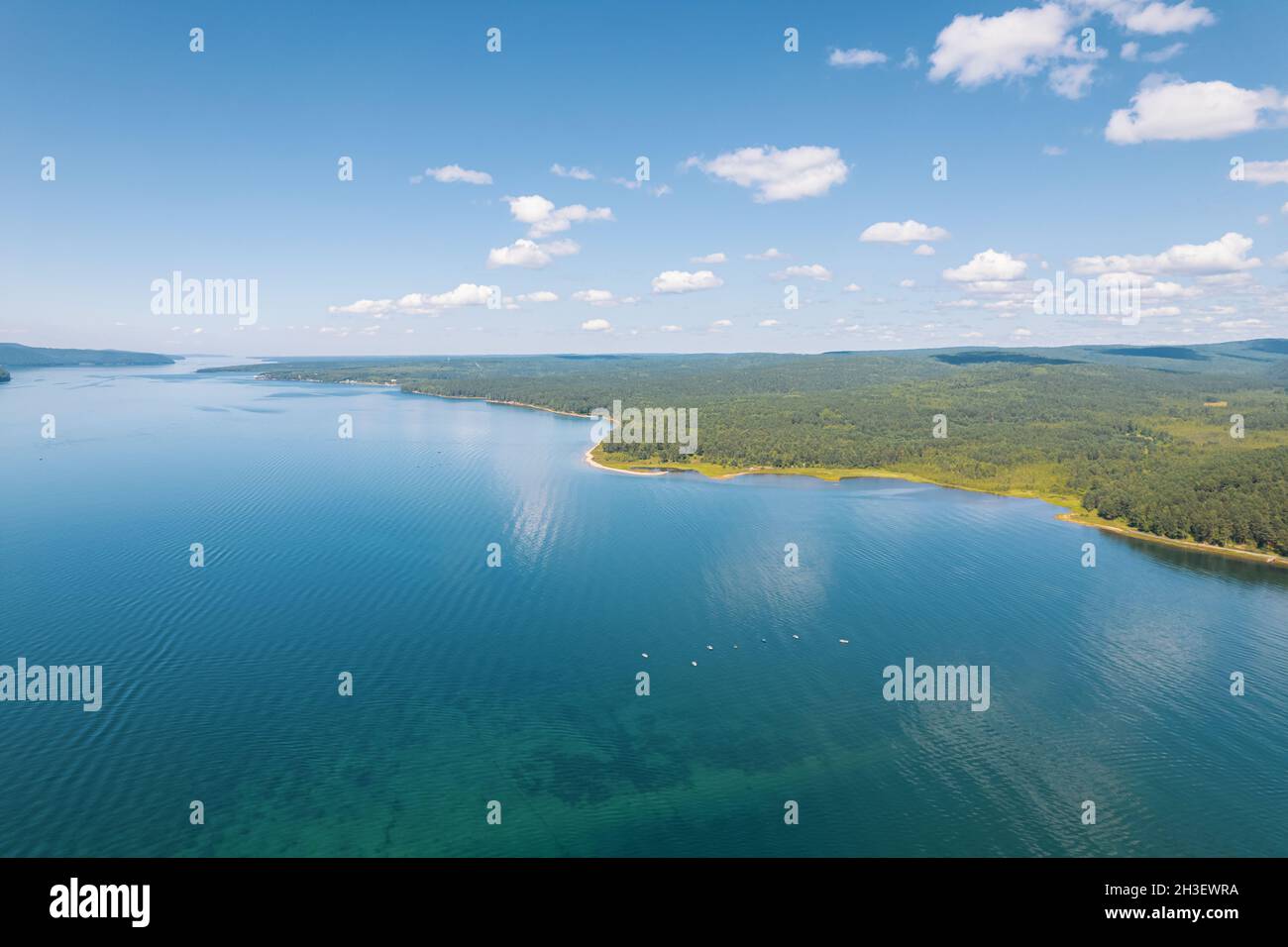 The Angara River is a major river in Siberia leaving Lake Baikal near ...