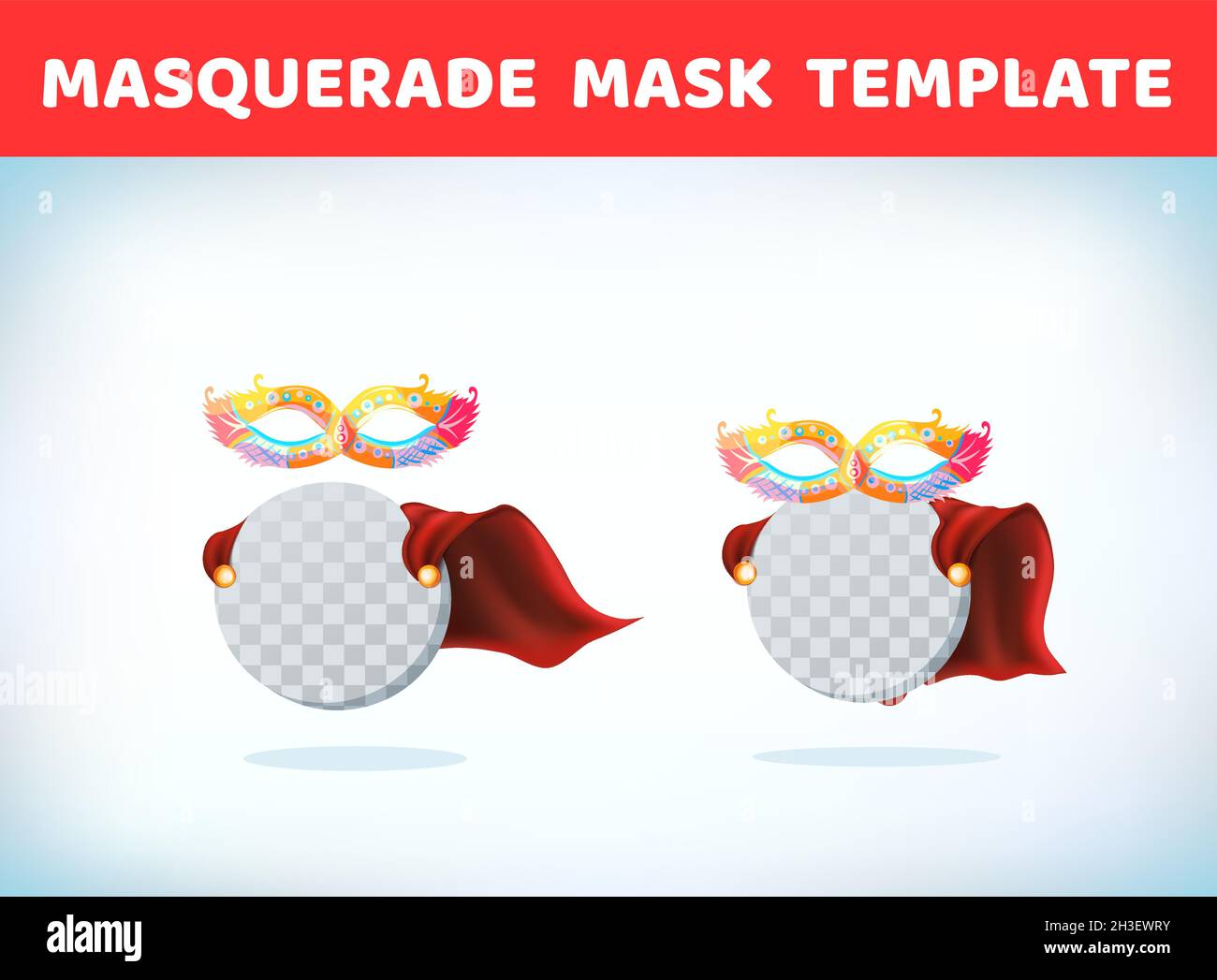 Masquerade mask. Masquerade costume headdress. Carnival or Halloween ...