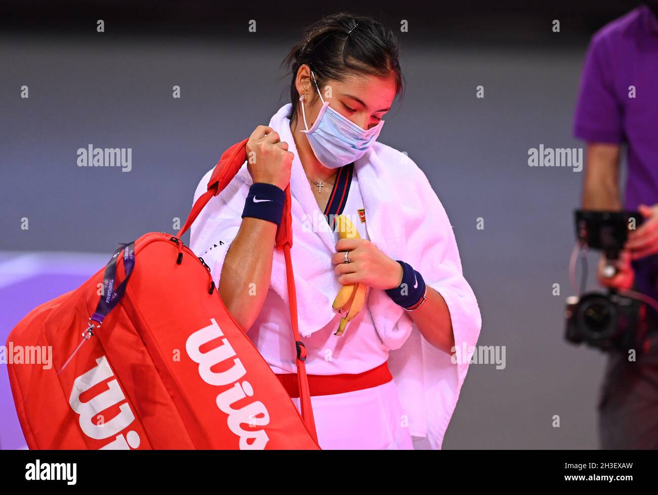 Great Britain's Emma Raducanu after winning her second round singles ...