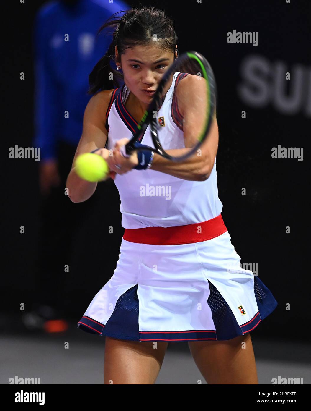 Great Britain's Emma Raducanu during her second round singles match ...