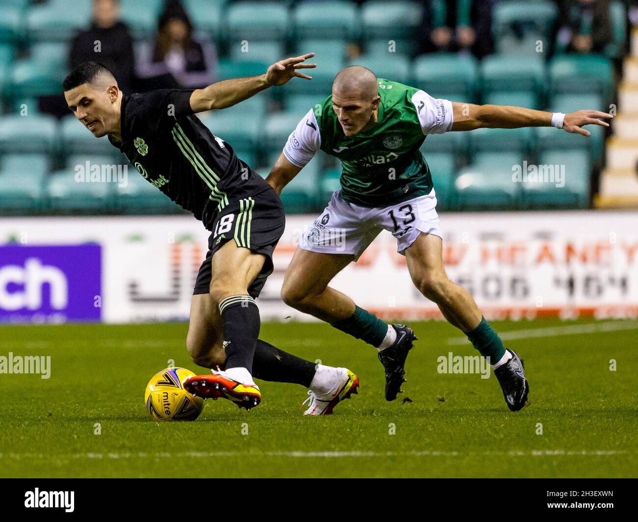 27th October 2021; Easter Road, Edinburgh, Scotland; Scottish Premier ...