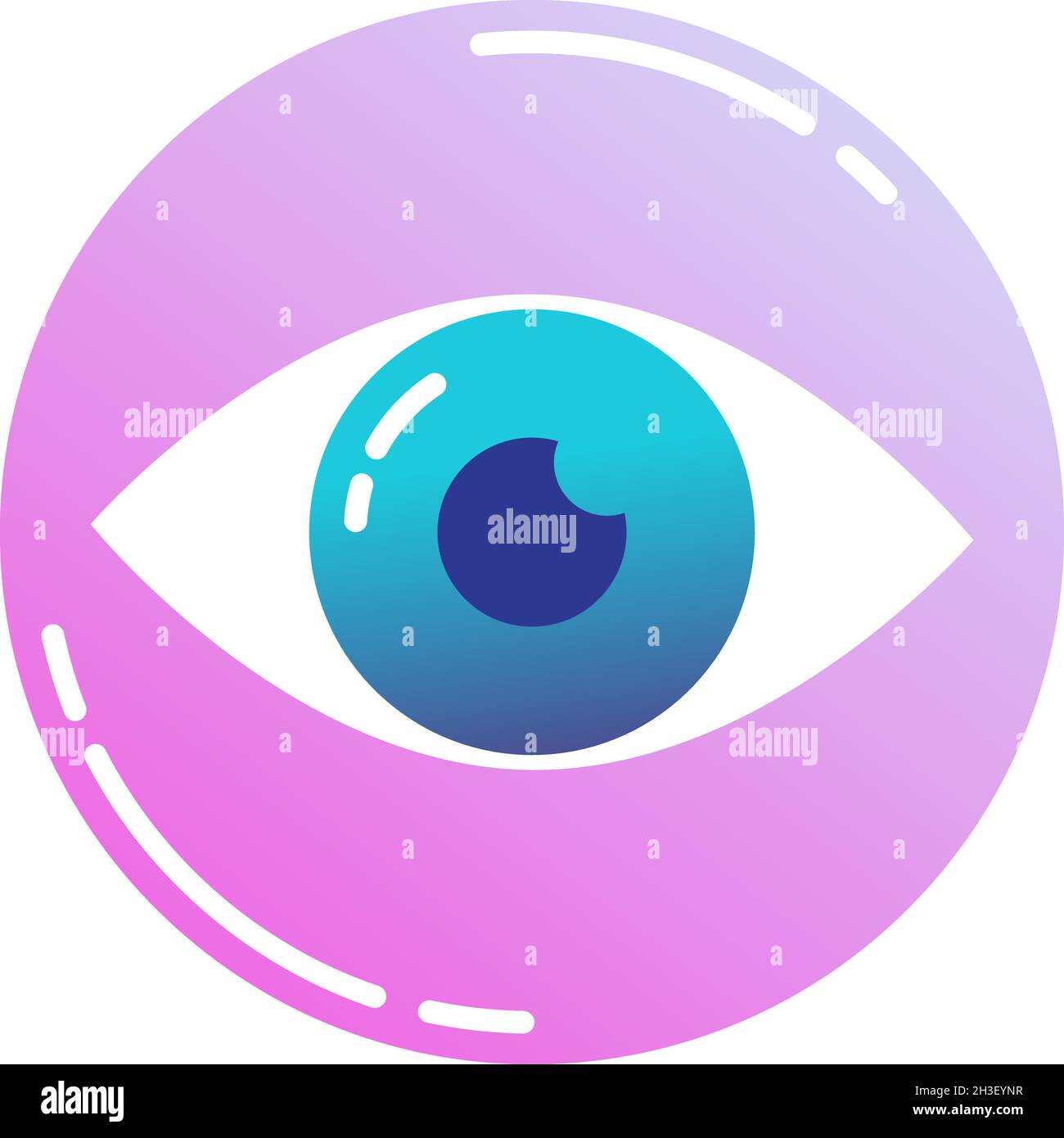 Eye icon vector vision symbol isolated on white Stock Vector Image ...