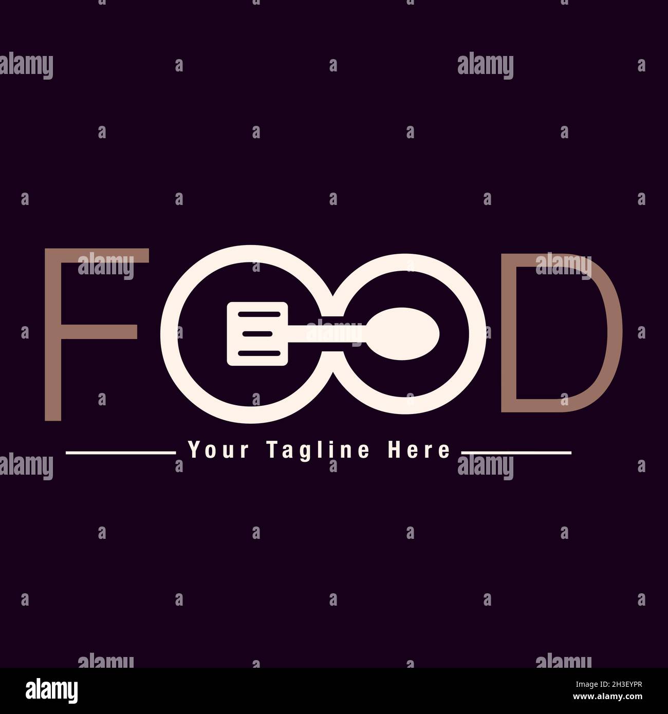 Fresh food meal logo and label Stock Vector Image & Art - Alamy