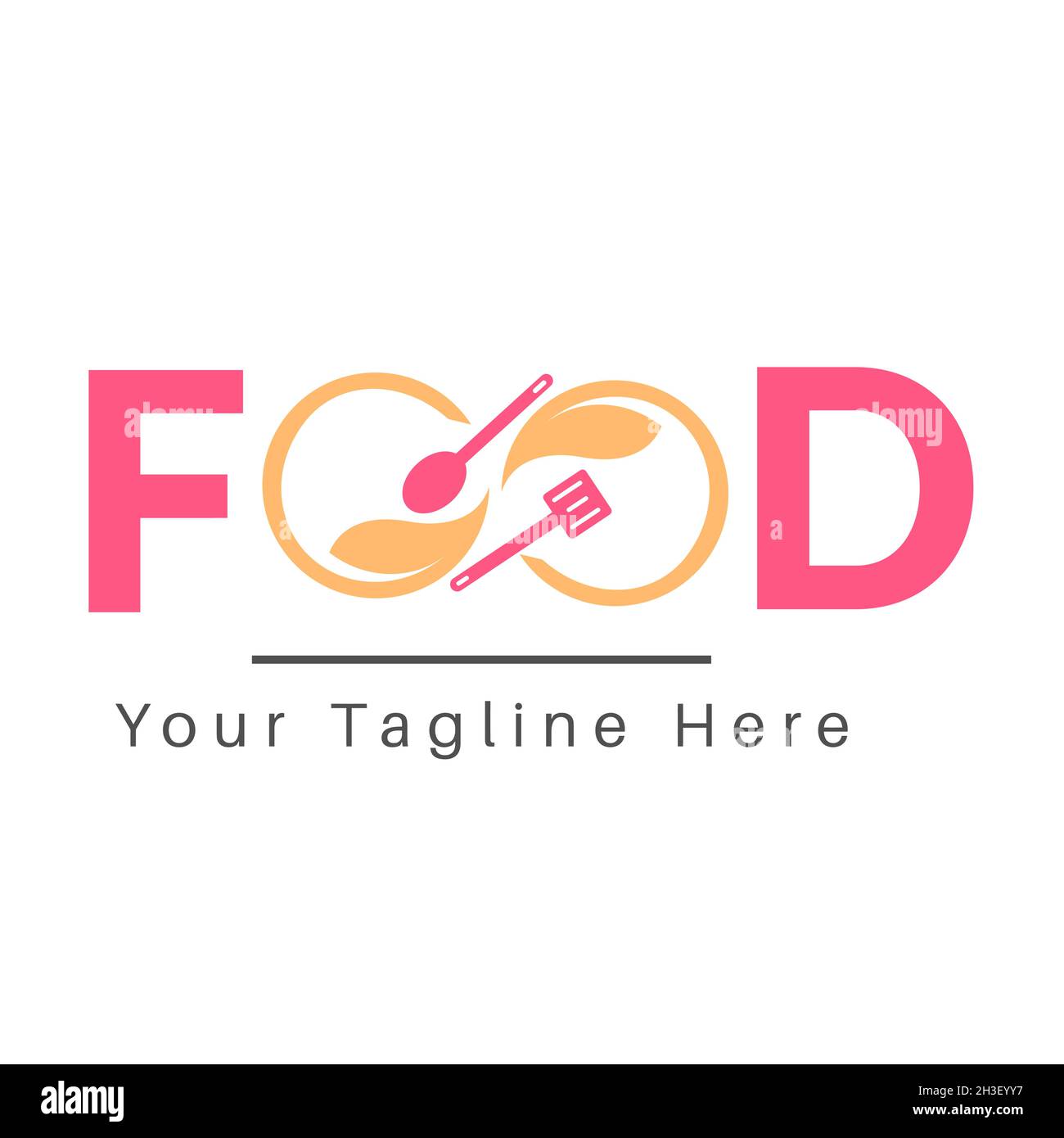 Fresh food meal logo and label Stock Vector Image & Art - Alamy