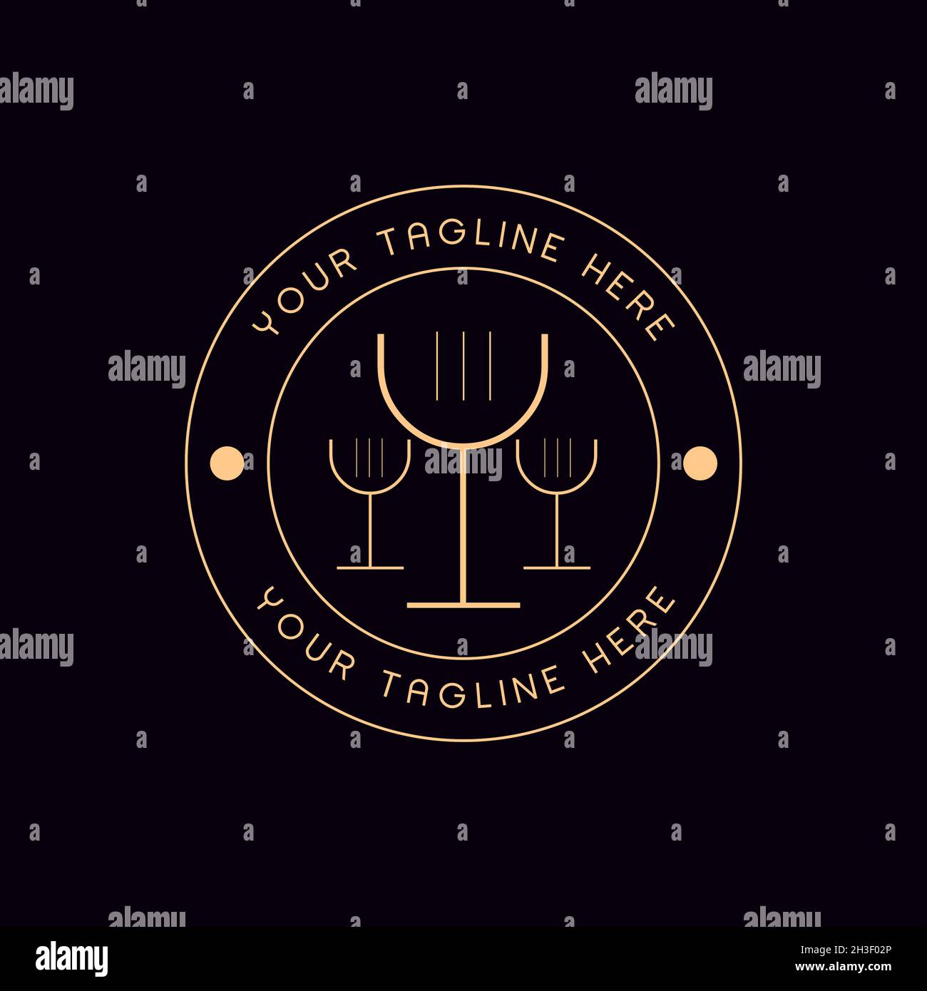 Wine logo and brand company label Stock Vector Image & Art - Alamy