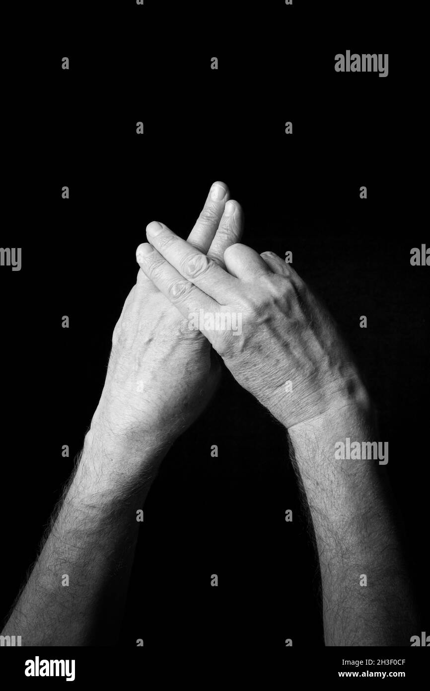 Hand sign language alphabet f hi-res stock photography and images - Alamy