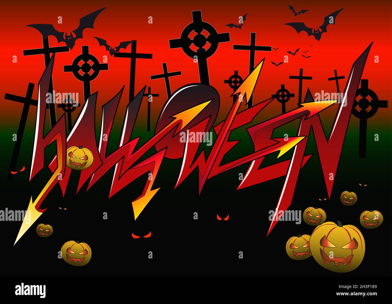 Graffiti halloween hi-res stock photography and images - Alamy