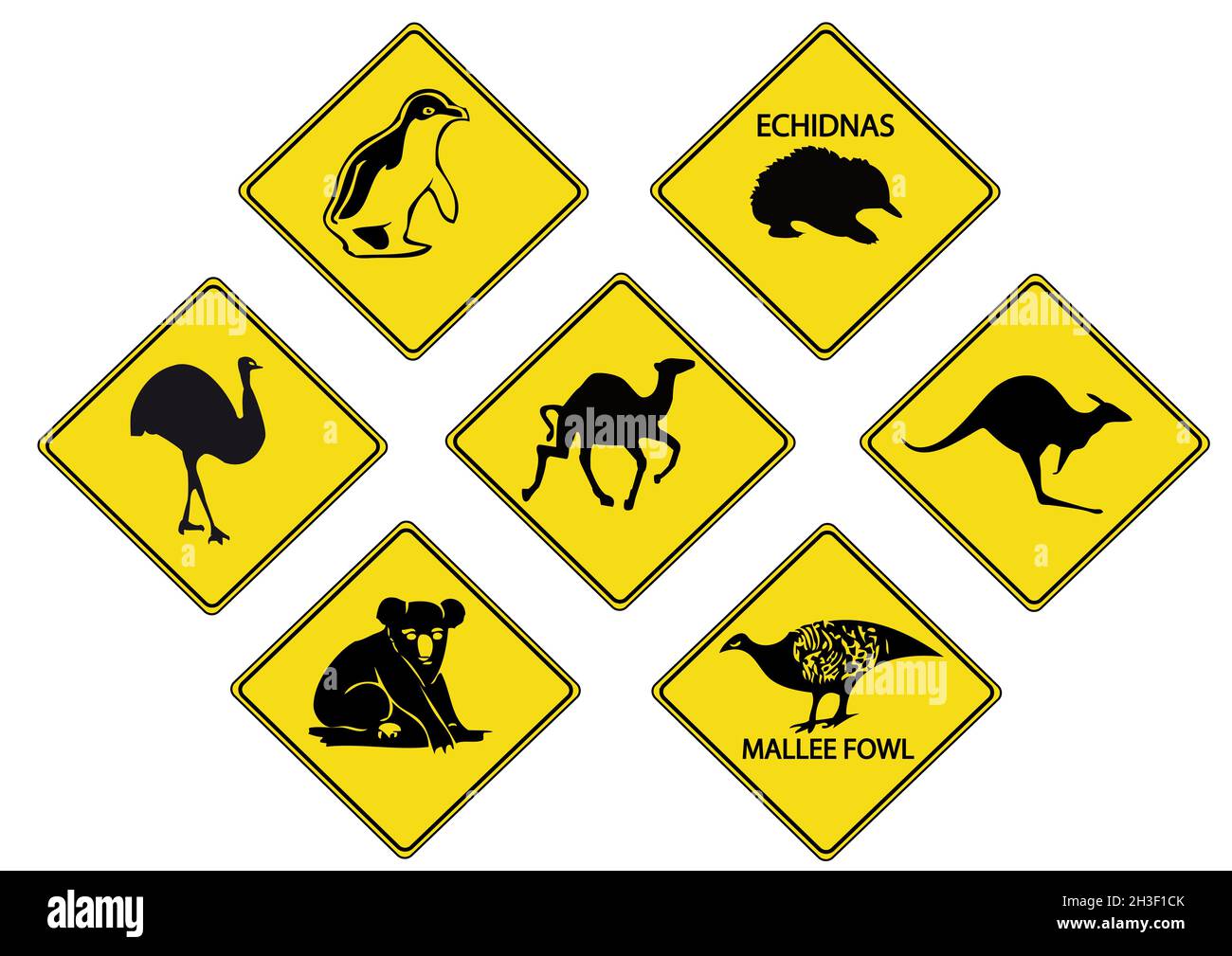 Australians Road Signs Stock Photo - Alamy