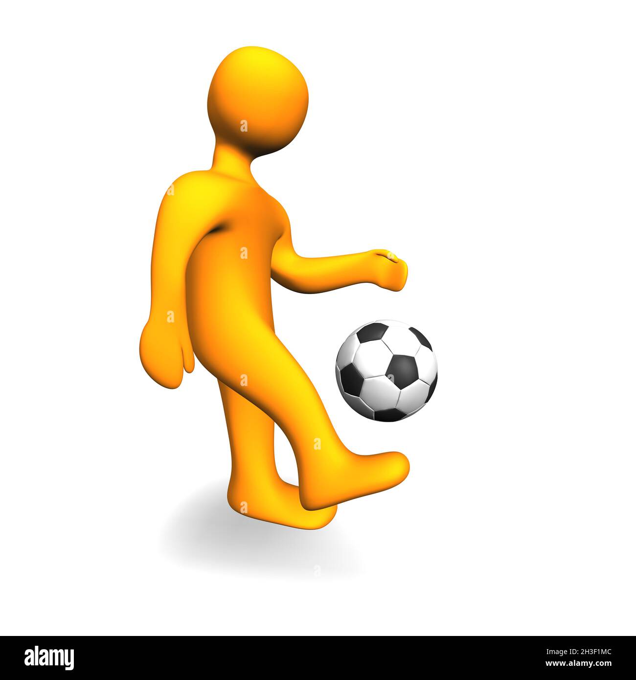 Human Soccer Ball 3D Stock Photo - Alamy