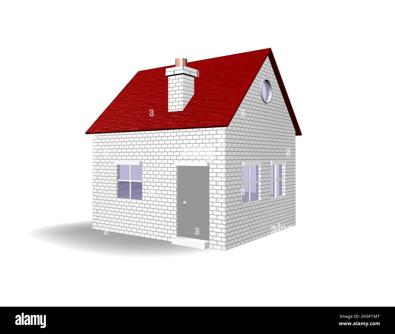 3d model house Cut Out Stock Images & Pictures - Alamy