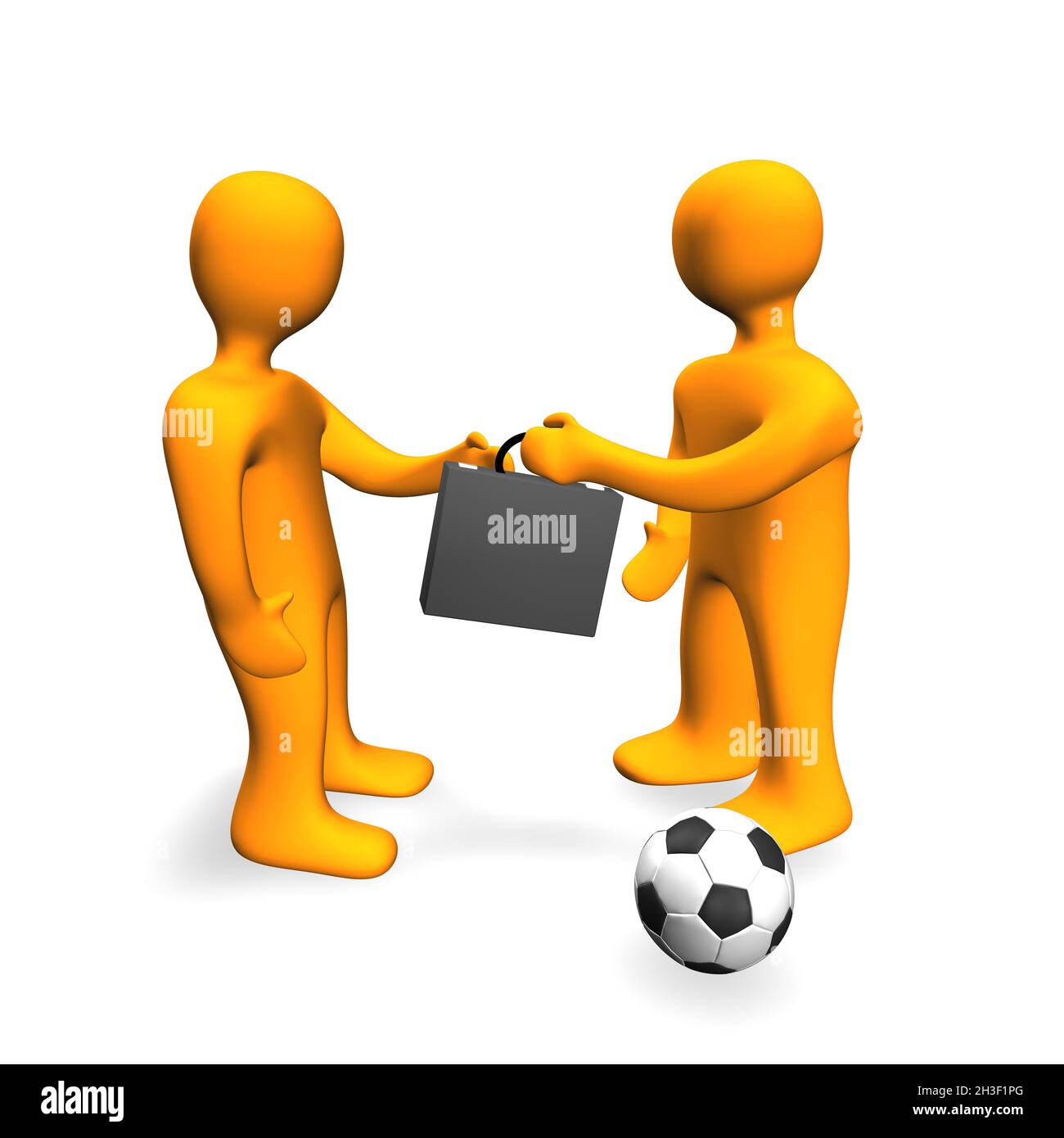 Football 3d hi-res stock photography and images - Alamy