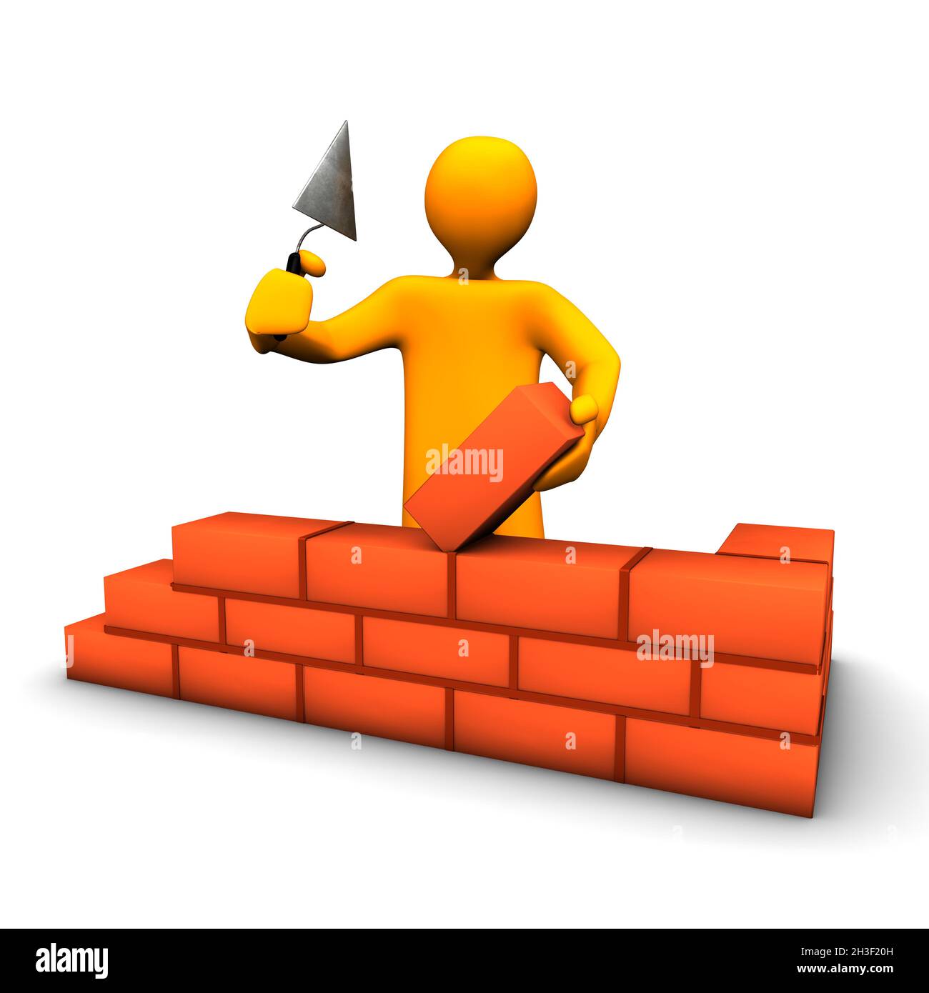 Masonry structure building Cut Out Stock Images & Pictures - Alamy