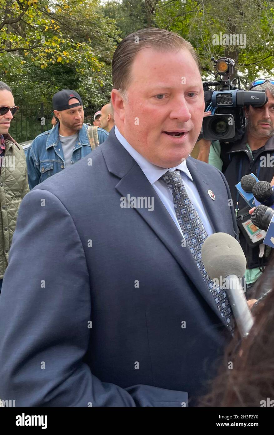 New York, NY, USA. 28th Oct, 2021. Andrew Ansbro, president of the ...