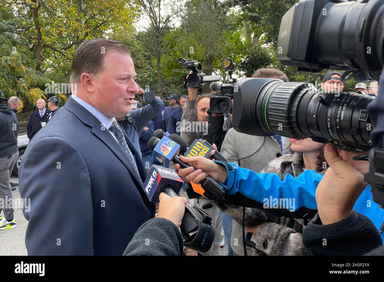 New York, NY, USA. 28th Oct, 2021. Andrew Ansbro, president of the ...