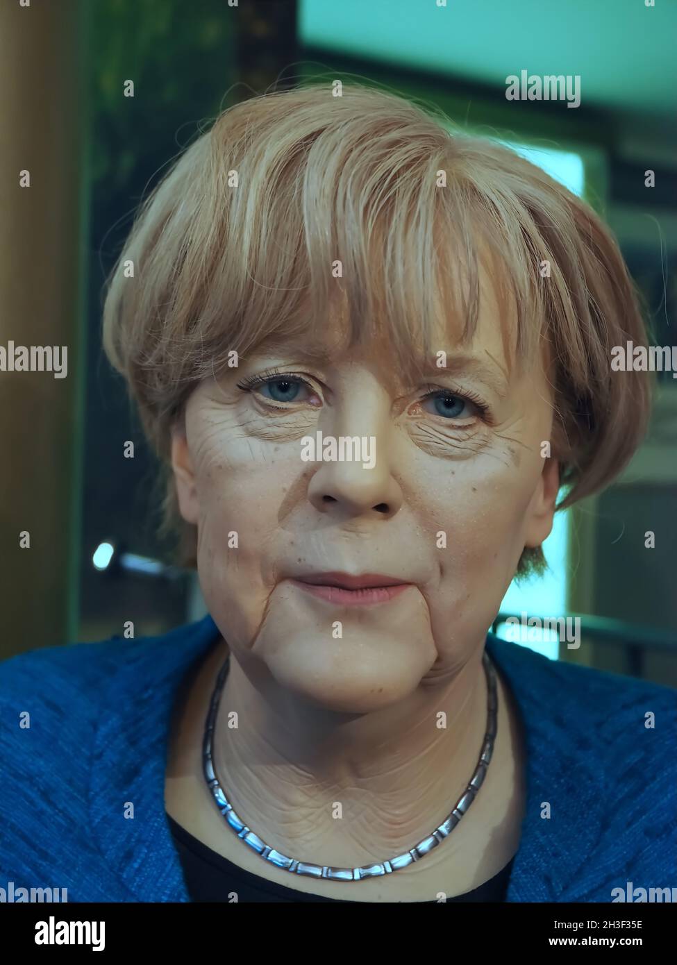 Wax figure angela merkel hi-res stock photography and images - Alamy