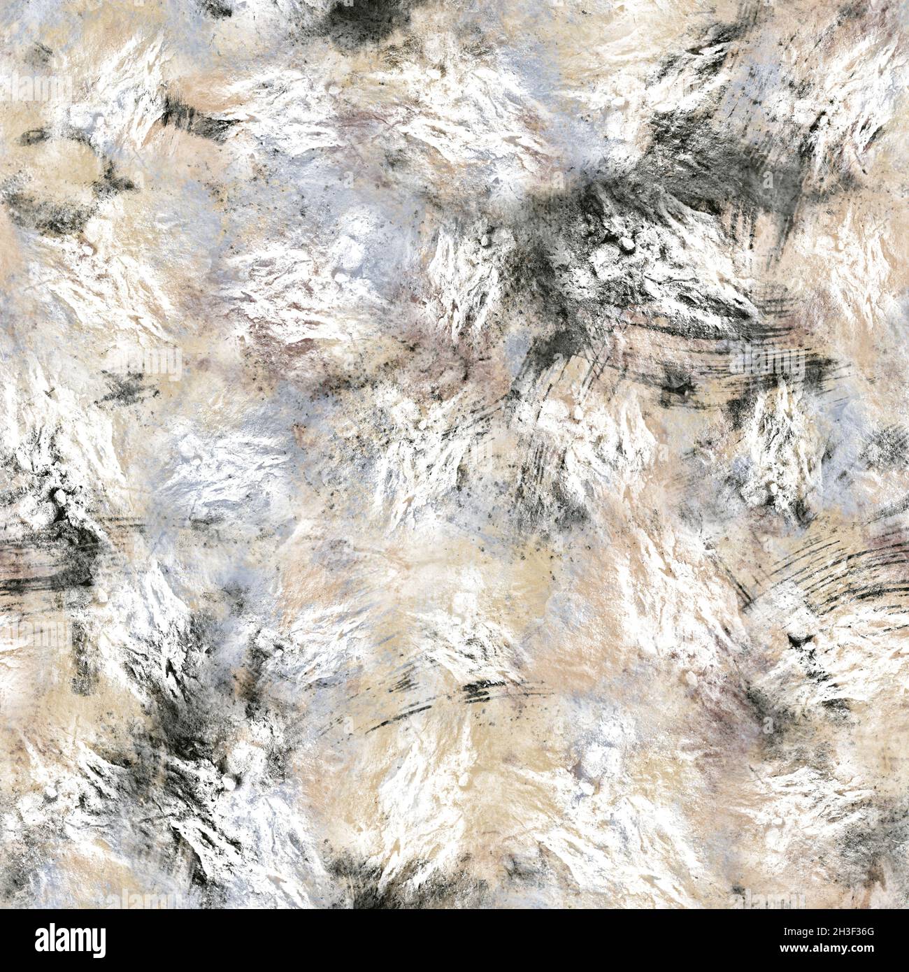 Seamless neutral and white grungy classic abstract surface pattern ...