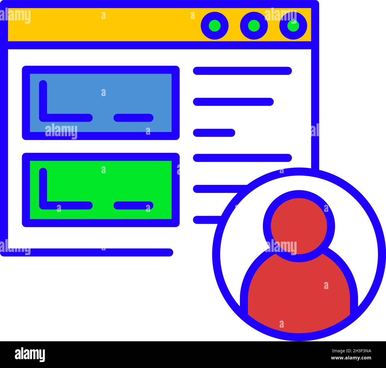 Domain icon hosting and url registration vector Stock Vector Image ...