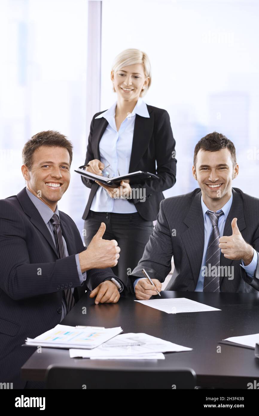 Successful team portrait Stock Photo - Alamy
