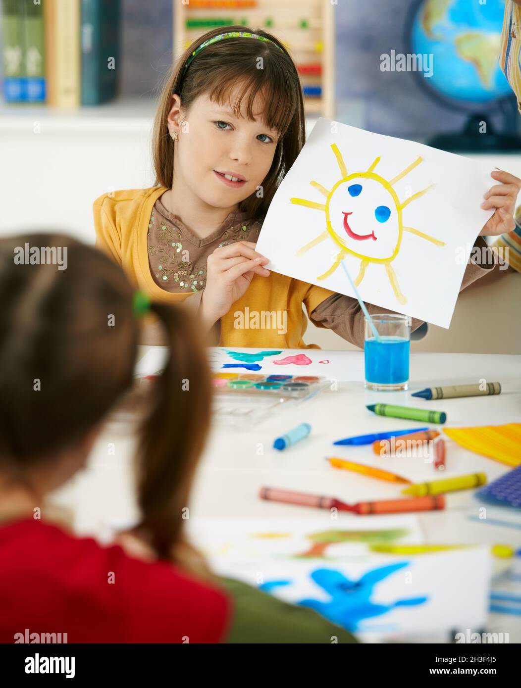 Students working pair classroom hi-res stock photography and images - Alamy