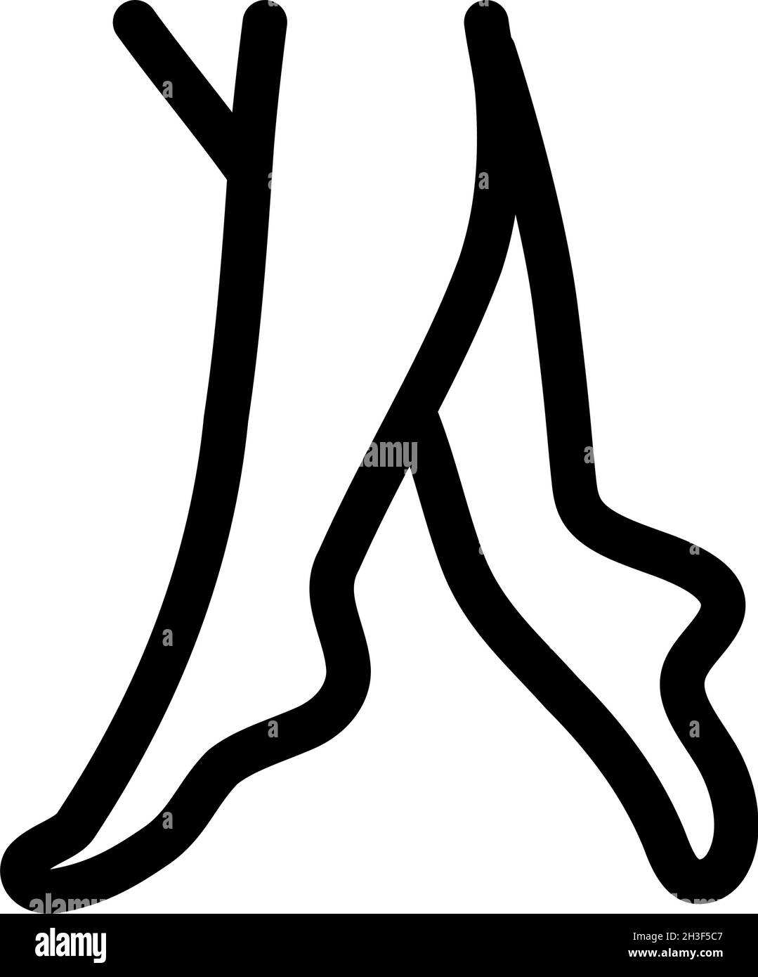 Compression stockings outline icon, medical and equipment, medicine ...