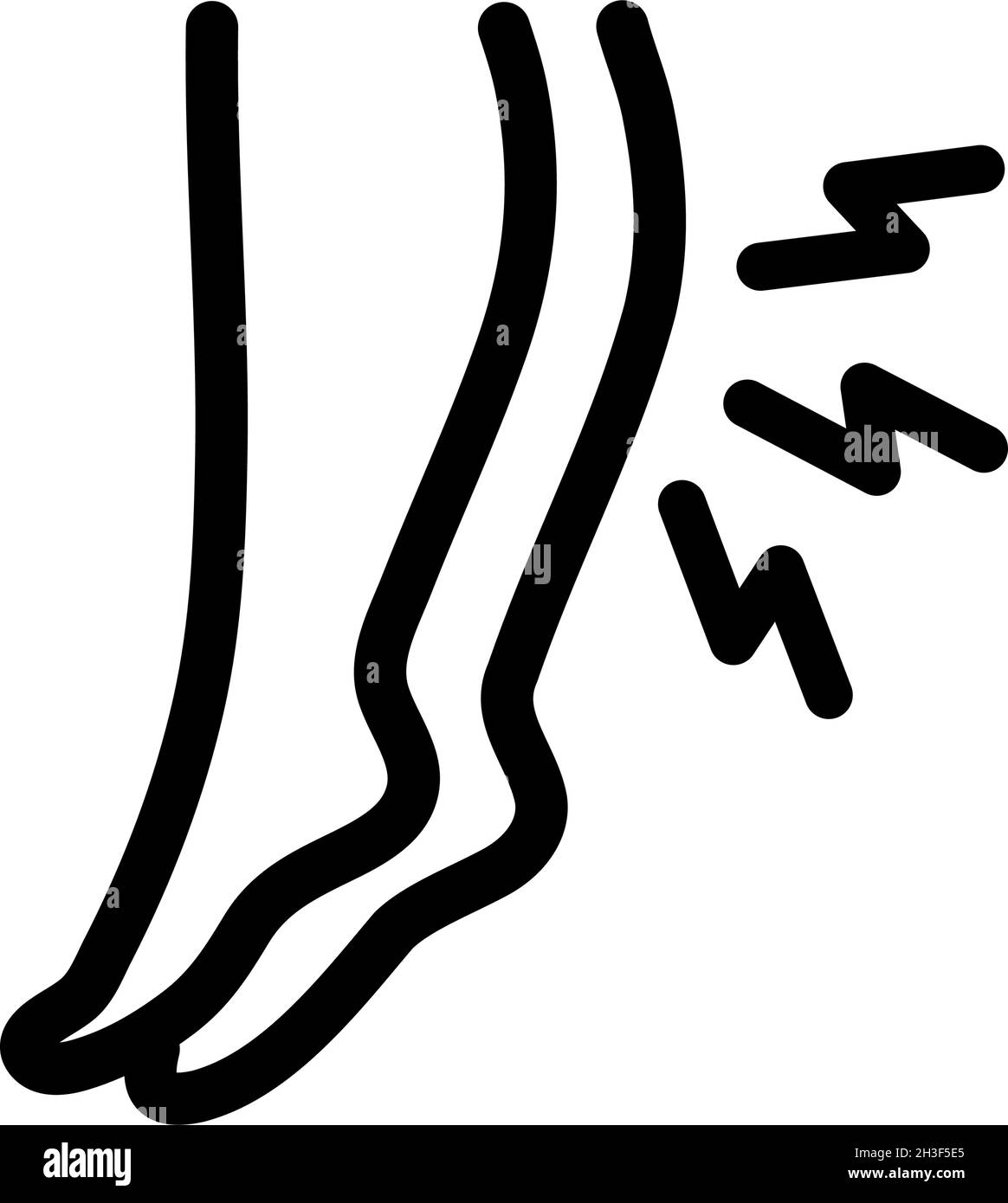 Compression stockings outline icon, medical and equipment, medicine ...