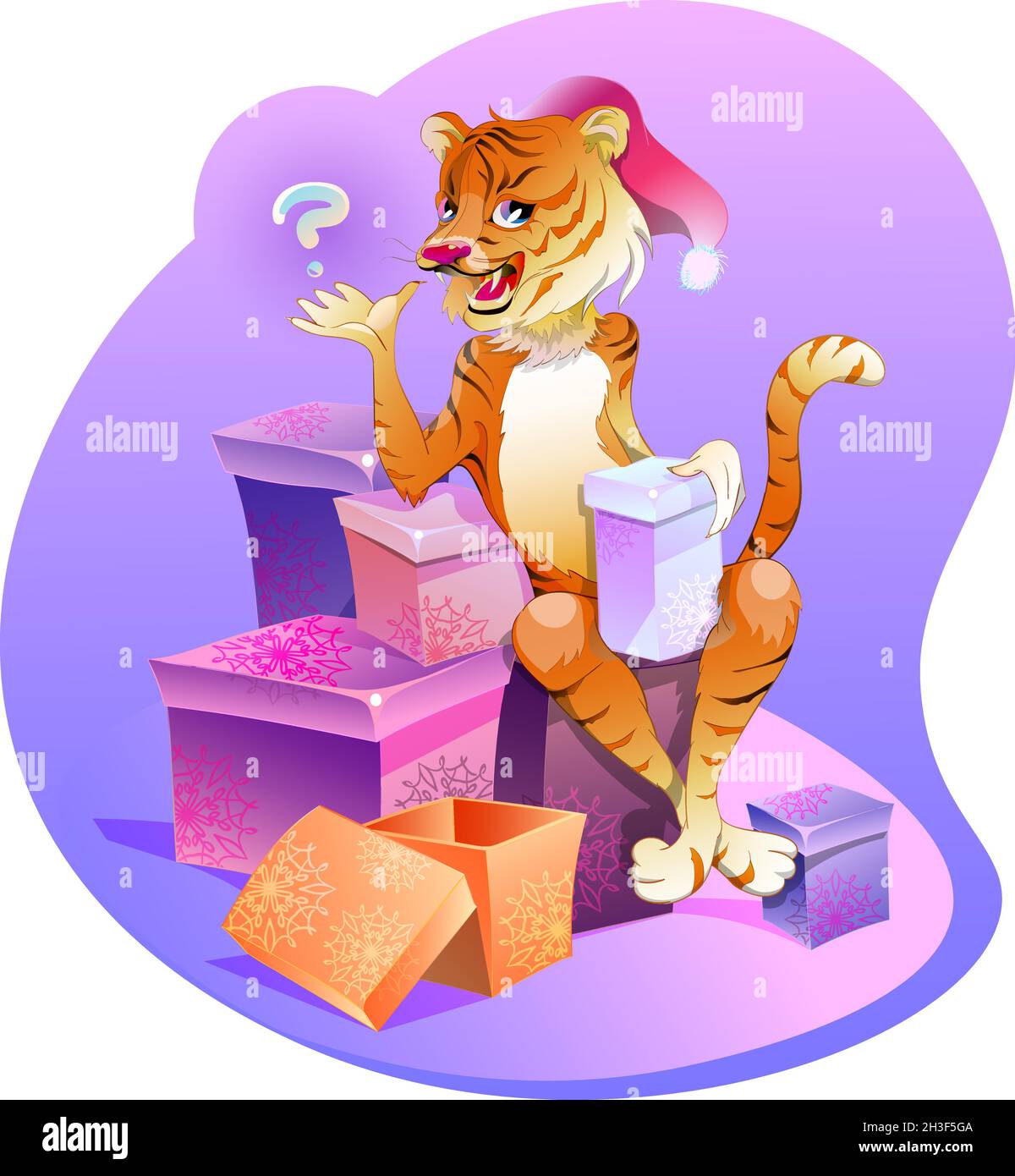 Cartoon tiger hi-res stock photography and images - Alamy