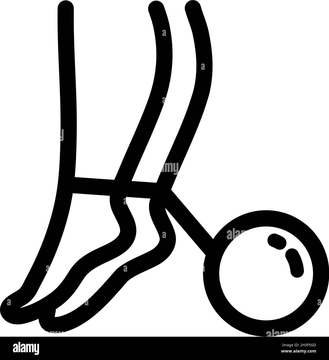 Compression stockings outline icon, medical and equipment, medicine ...