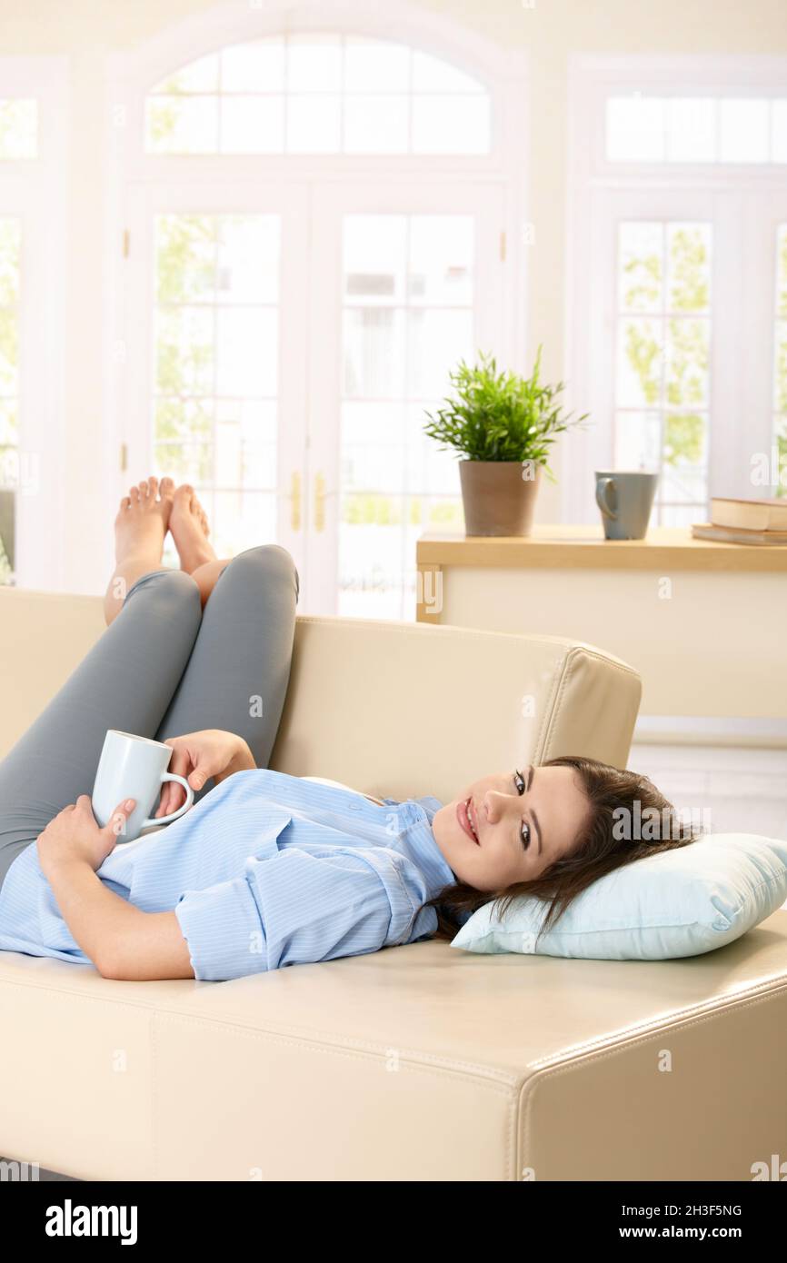 Woman laying face down arms hi-res stock photography and images - Alamy
