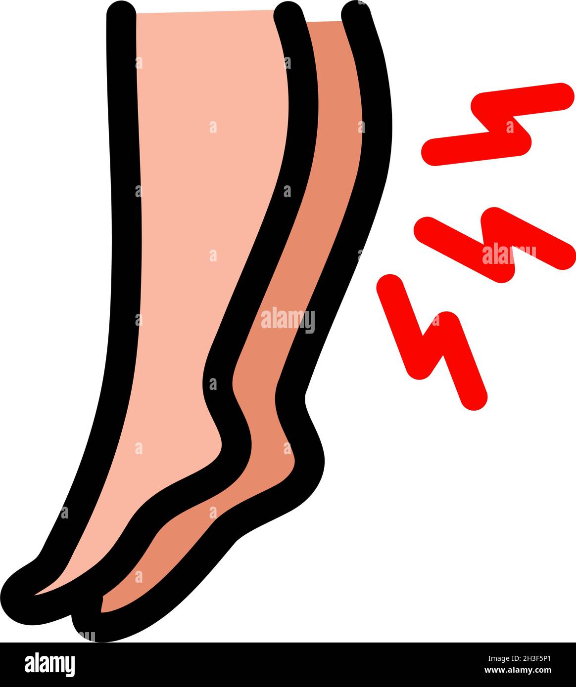 Compression stockings color icon, medical and equipment, medicine socks ...