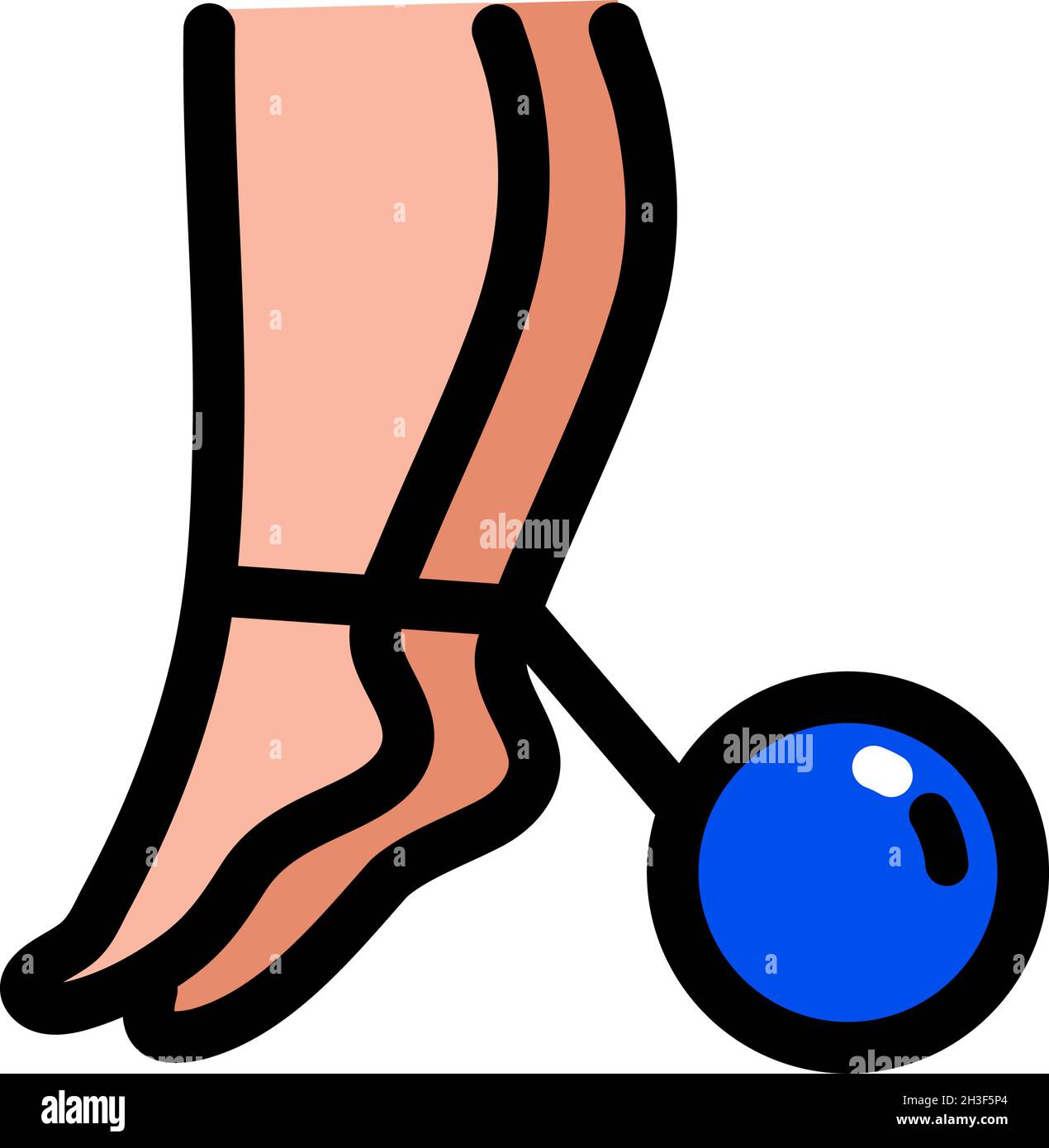 Compression stockings color icon, medical and equipment, medicine socks ...