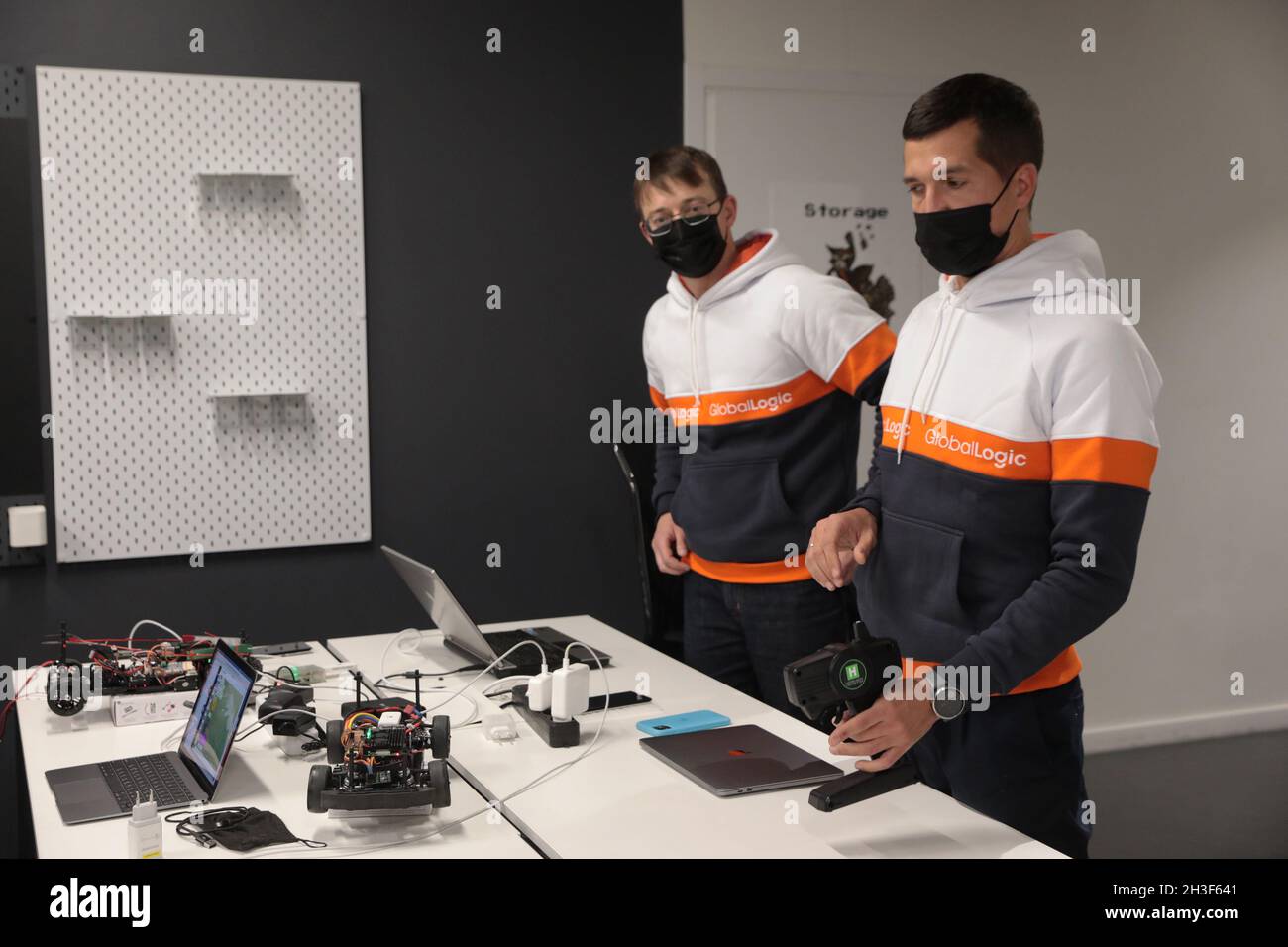 KYIV, UKRAINE - OCTOBER 28, 2021 - GlobalLogic experts attend the ...