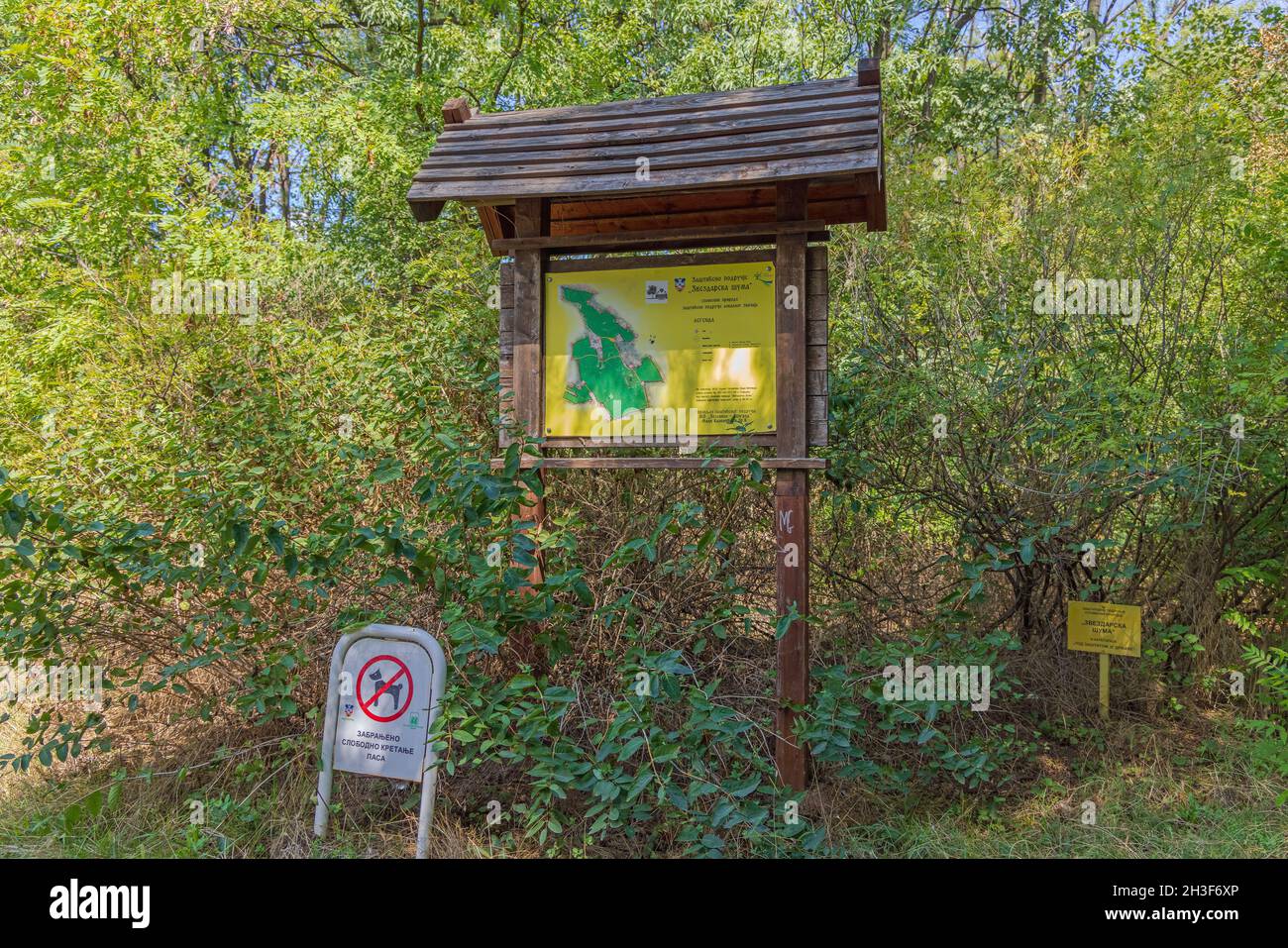 Belgrade, Serbia - September 01, 2021: Map Board of Park Forest ...