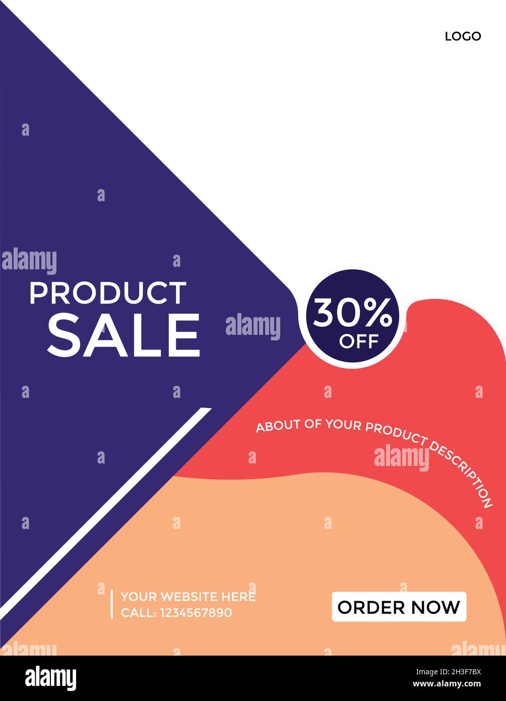 Product sales flyer template vector Stock Vector Image & Art - Alamy