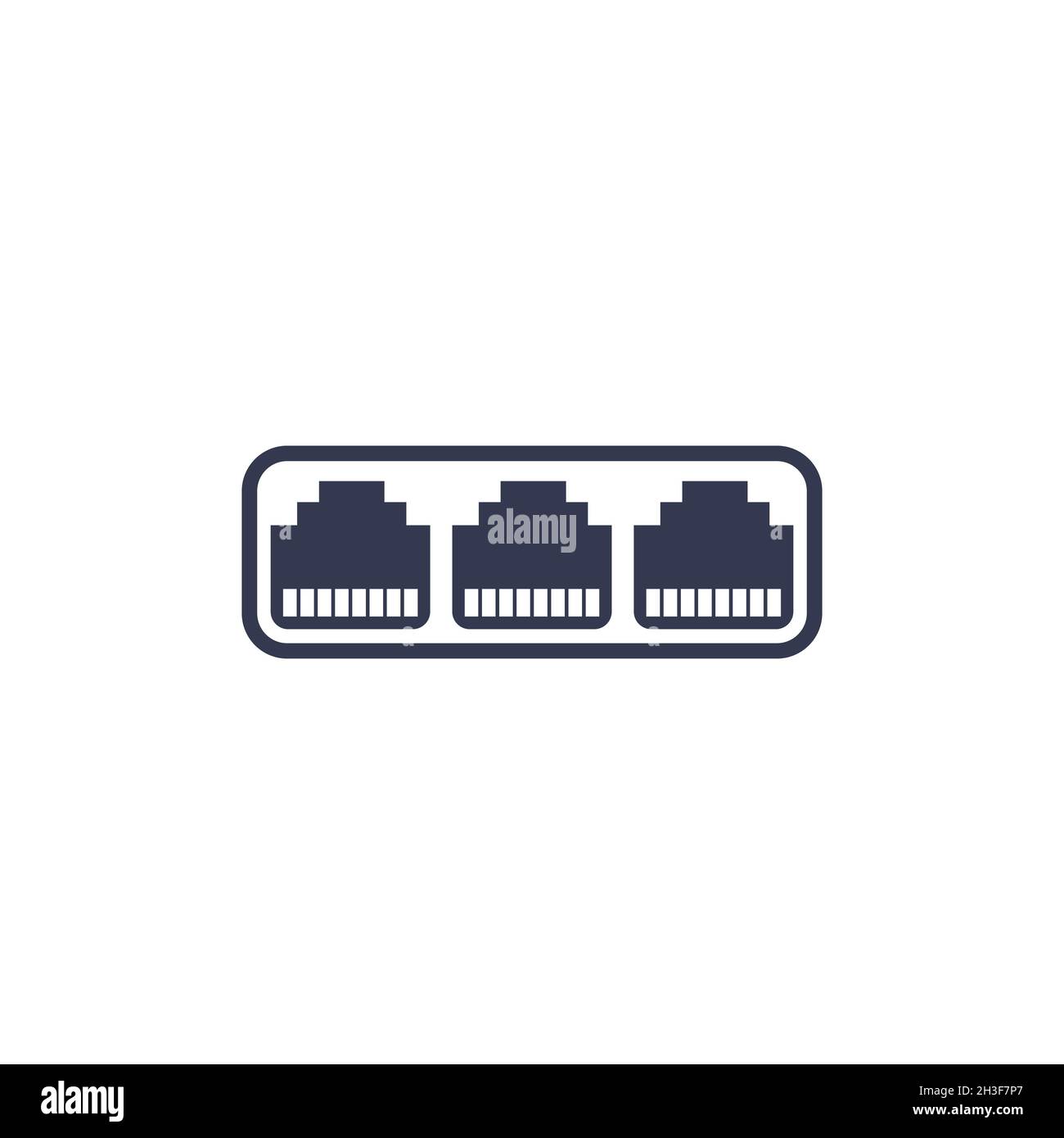 ethernet ports, rj45 sockets vector Stock Vector Image & Art - Alamy
