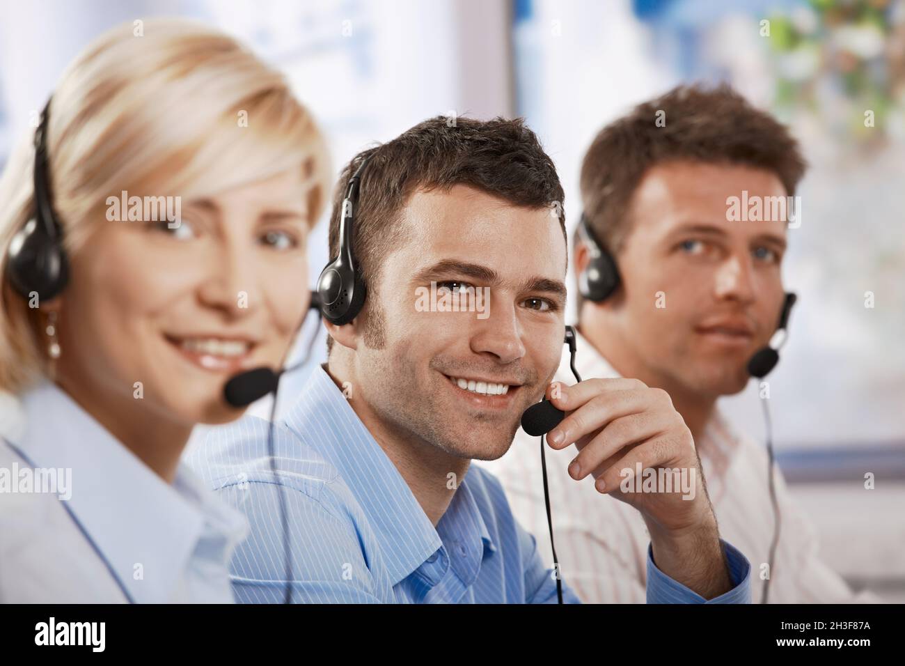 Customer service operators Stock Photo - Alamy