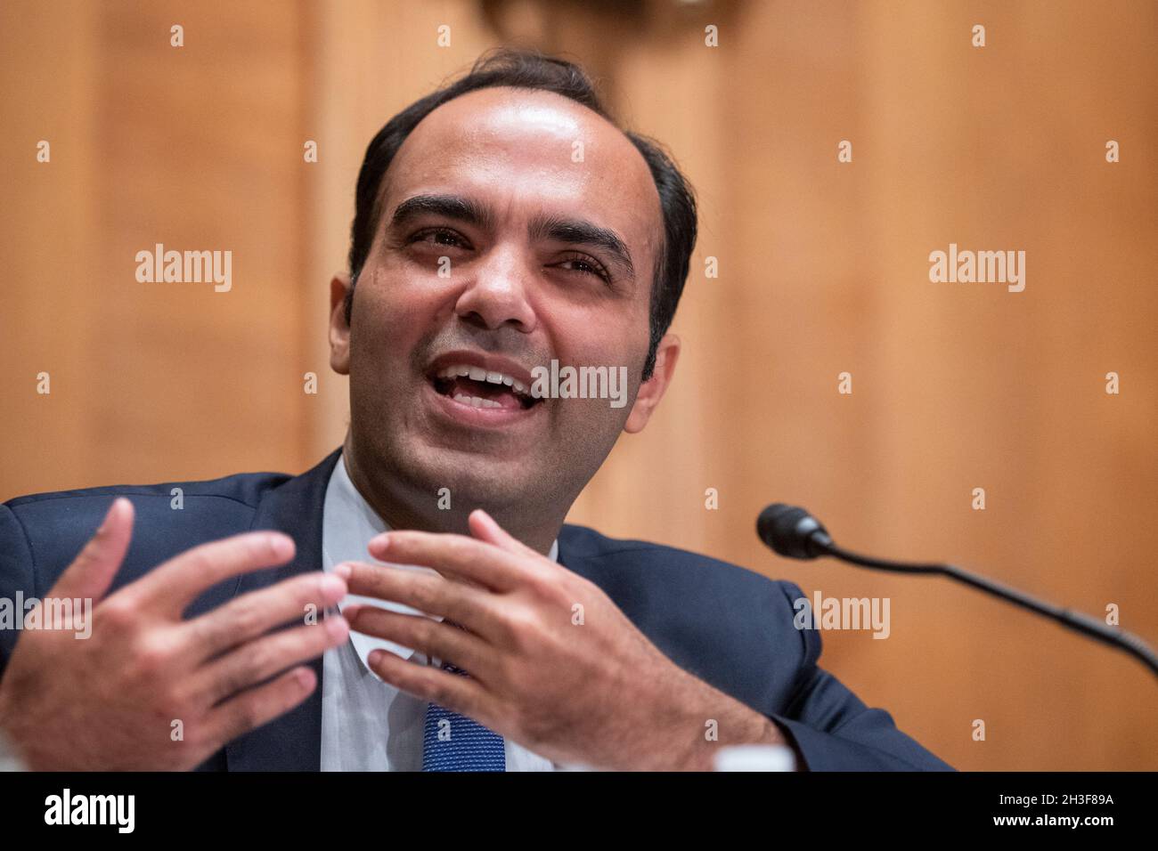 Rohit Chopra, Director, Consumer Financial Protection Bureau, appears ...