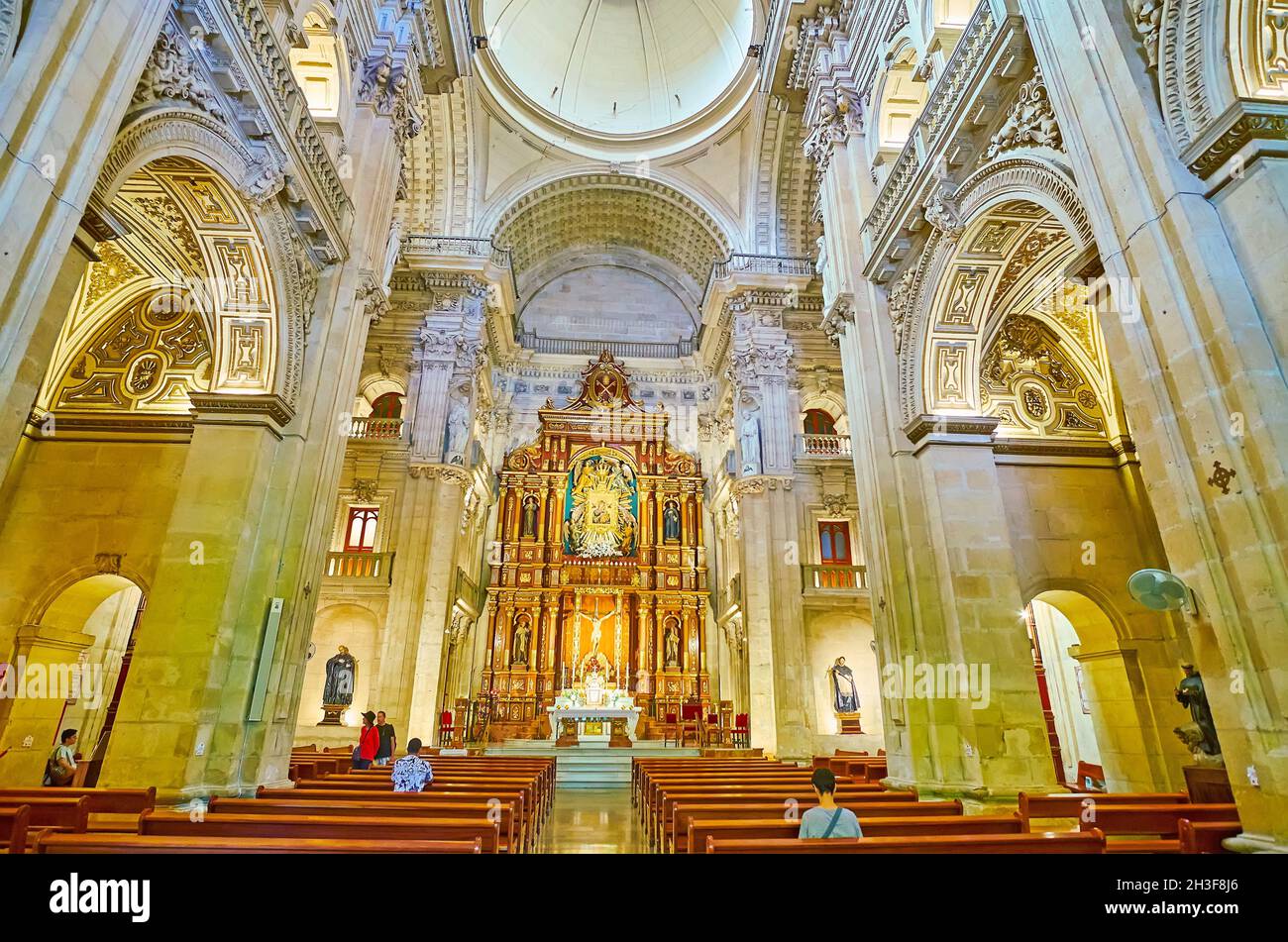 GRANADA, SPAIN - SEPT 27, 2019: Interior of the medieval Sanctuary of ...