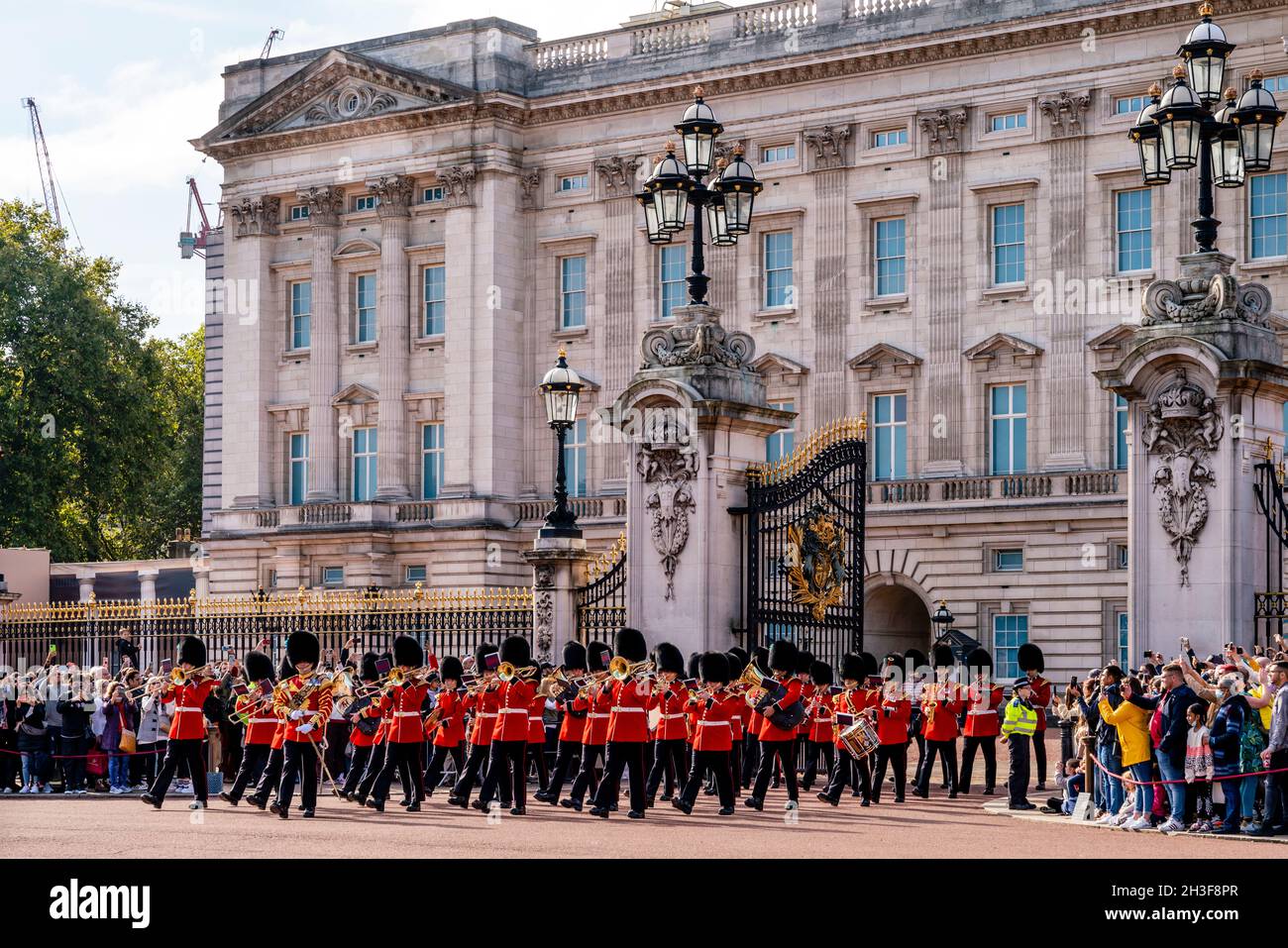 The Changing Of The Guard Ceremony, Buckingham Palace, London, UK Stock ...