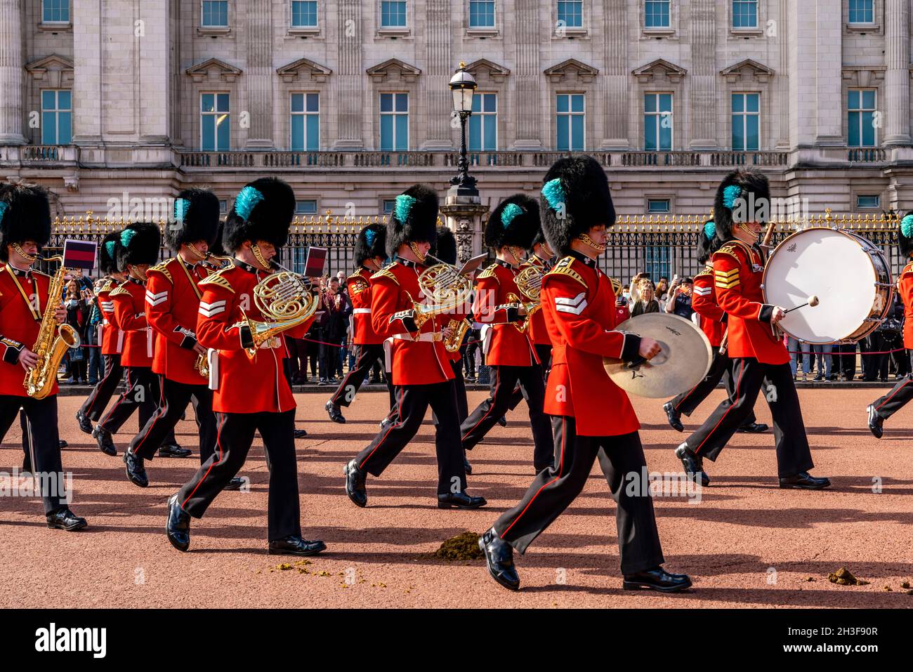 The Changing Of The Guard Ceremony, Buckingham Palace, London, UK Stock ...