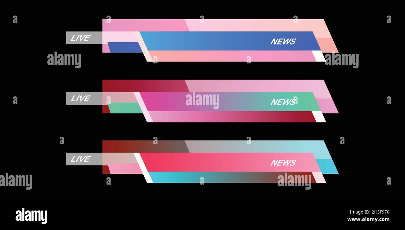 Tv news screen layout hi-res stock photography and images - Alamy