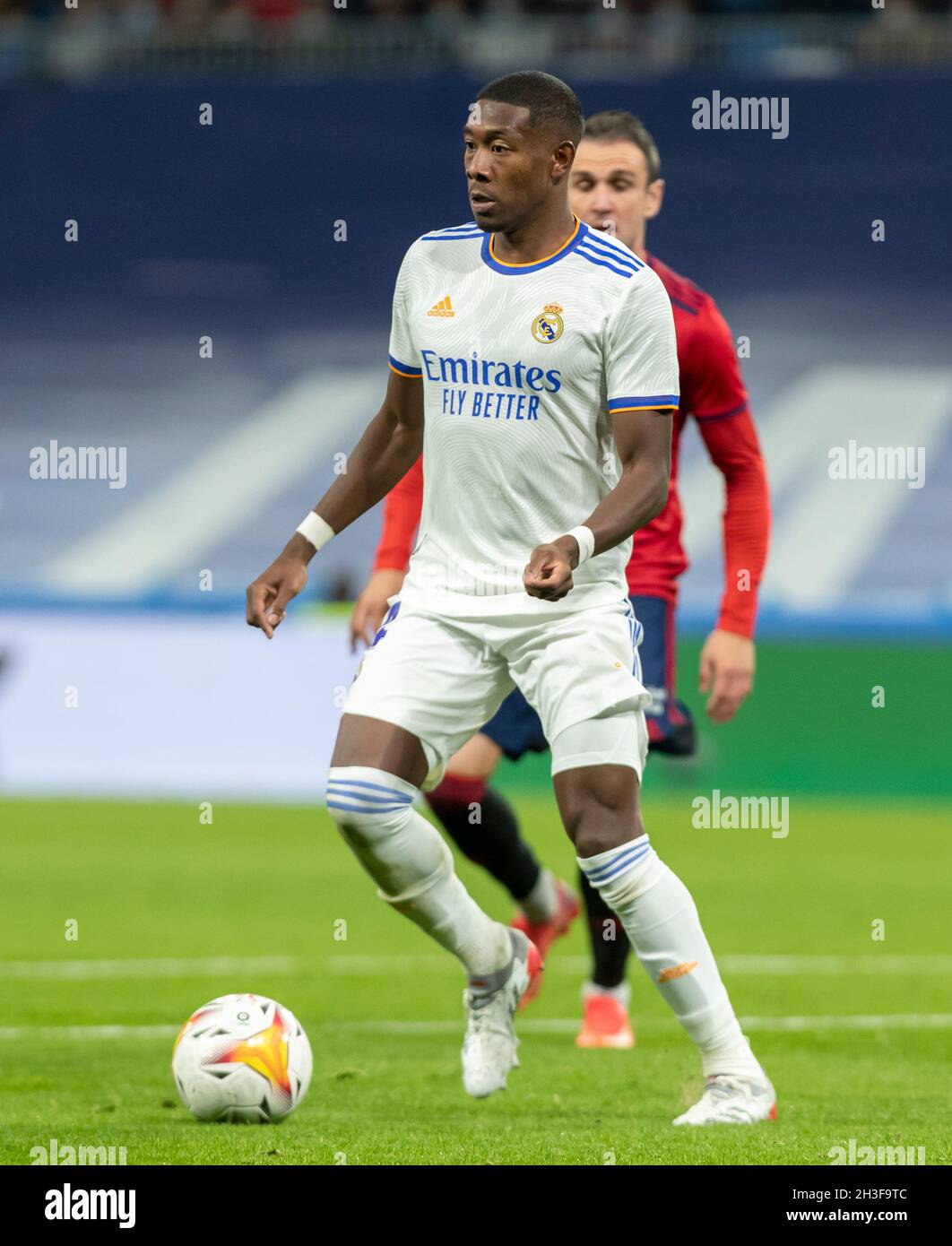 Madrid, Spain. 27th Oct, 2021. Alaba during the Liga match between Real Madrid and Osasuna at ...