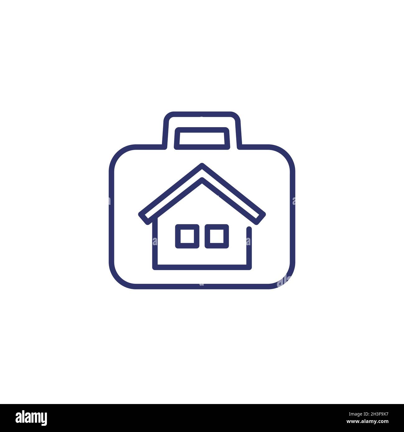real estate portfolio line icon Stock Vector Image & Art - Alamy