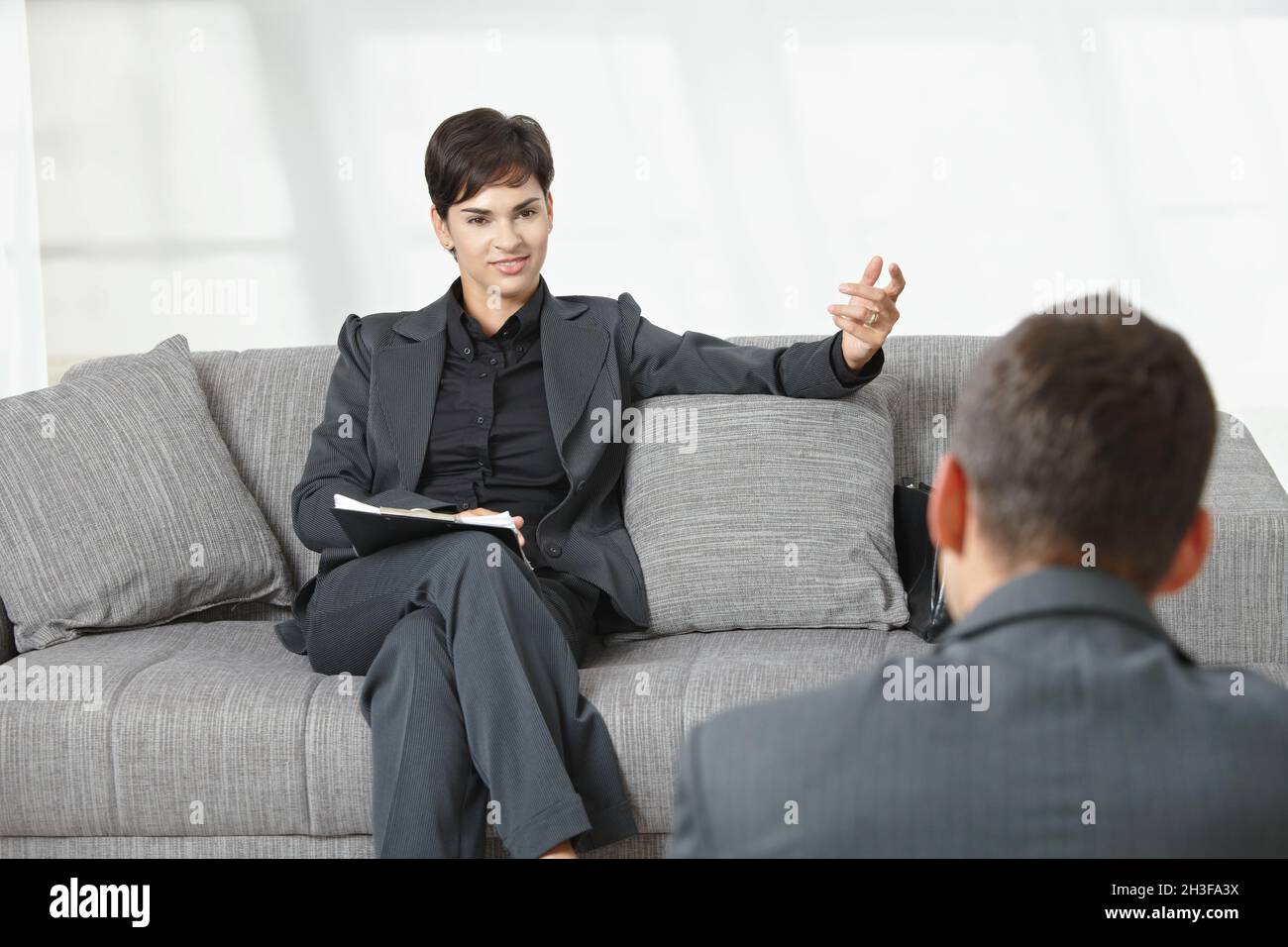Interview positivity hi-res stock photography and images - Alamy