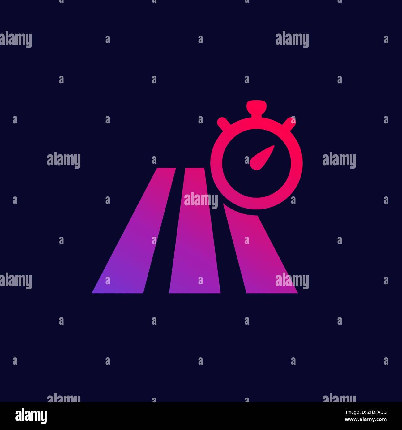 track time icon with timer Stock Vector Image & Art - Alamy
