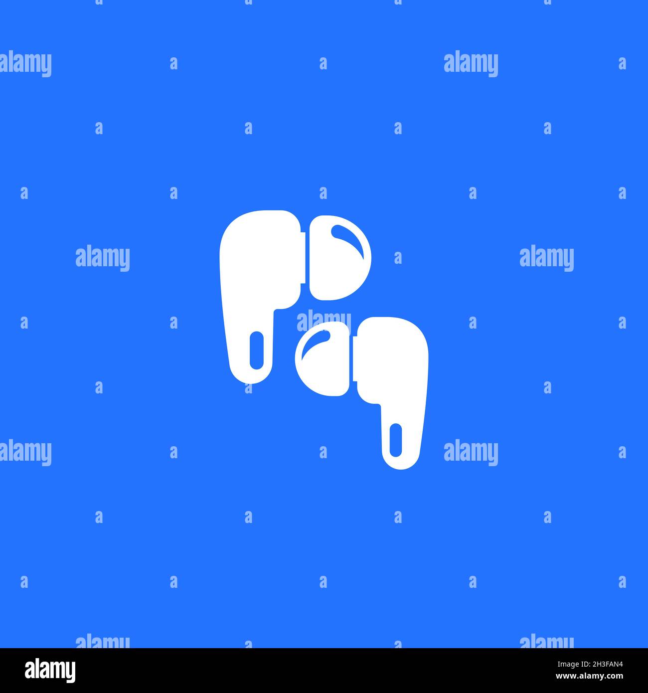 Wireless ear buds music Stock Vector Images - Alamy