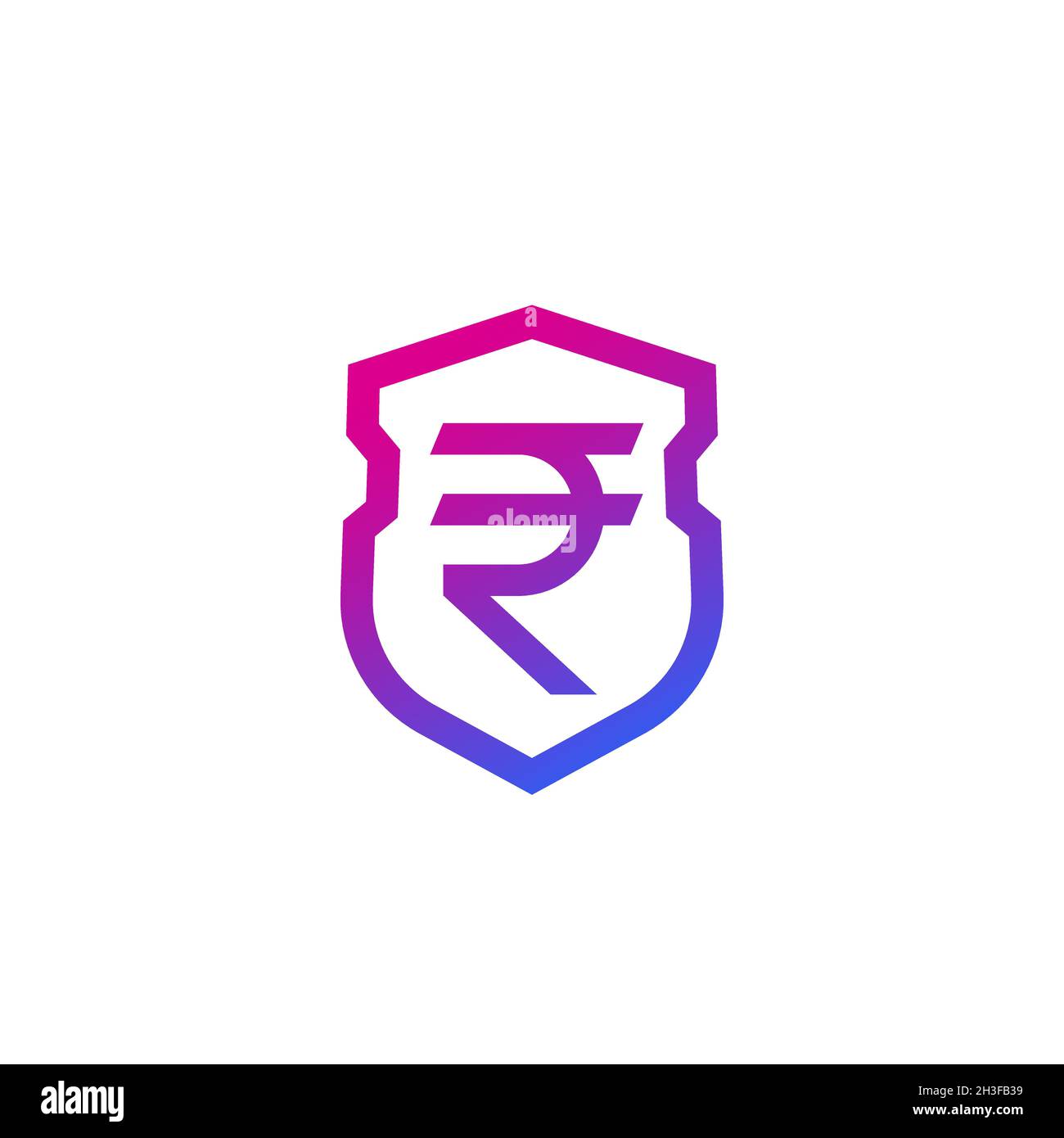 Rupee logo design Cut Out Stock Images & Pictures - Alamy