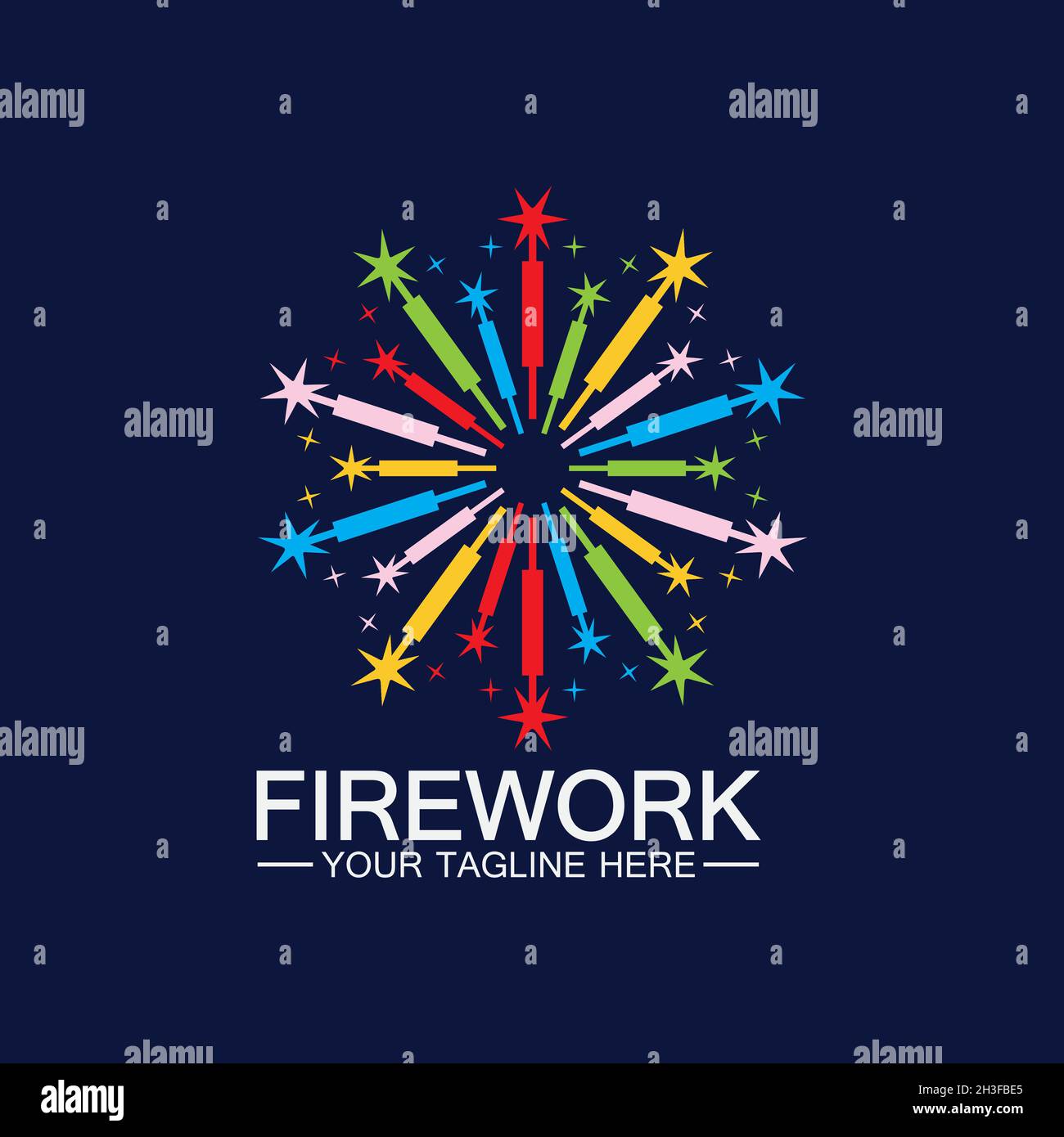 Firework Logo Design vector template Stock Vector Image & Art - Alamy