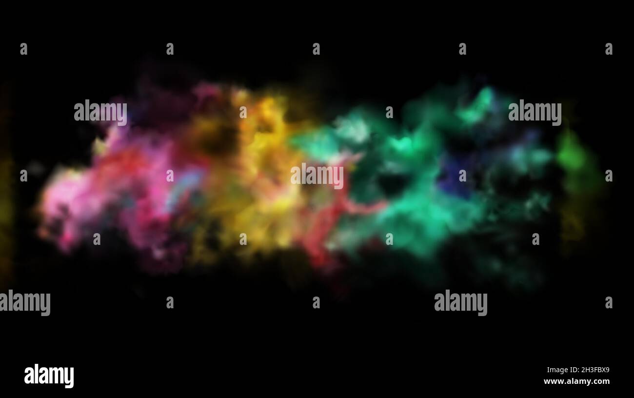 Holiday Abstract shiny color powder cloud design element Stock Vector ...