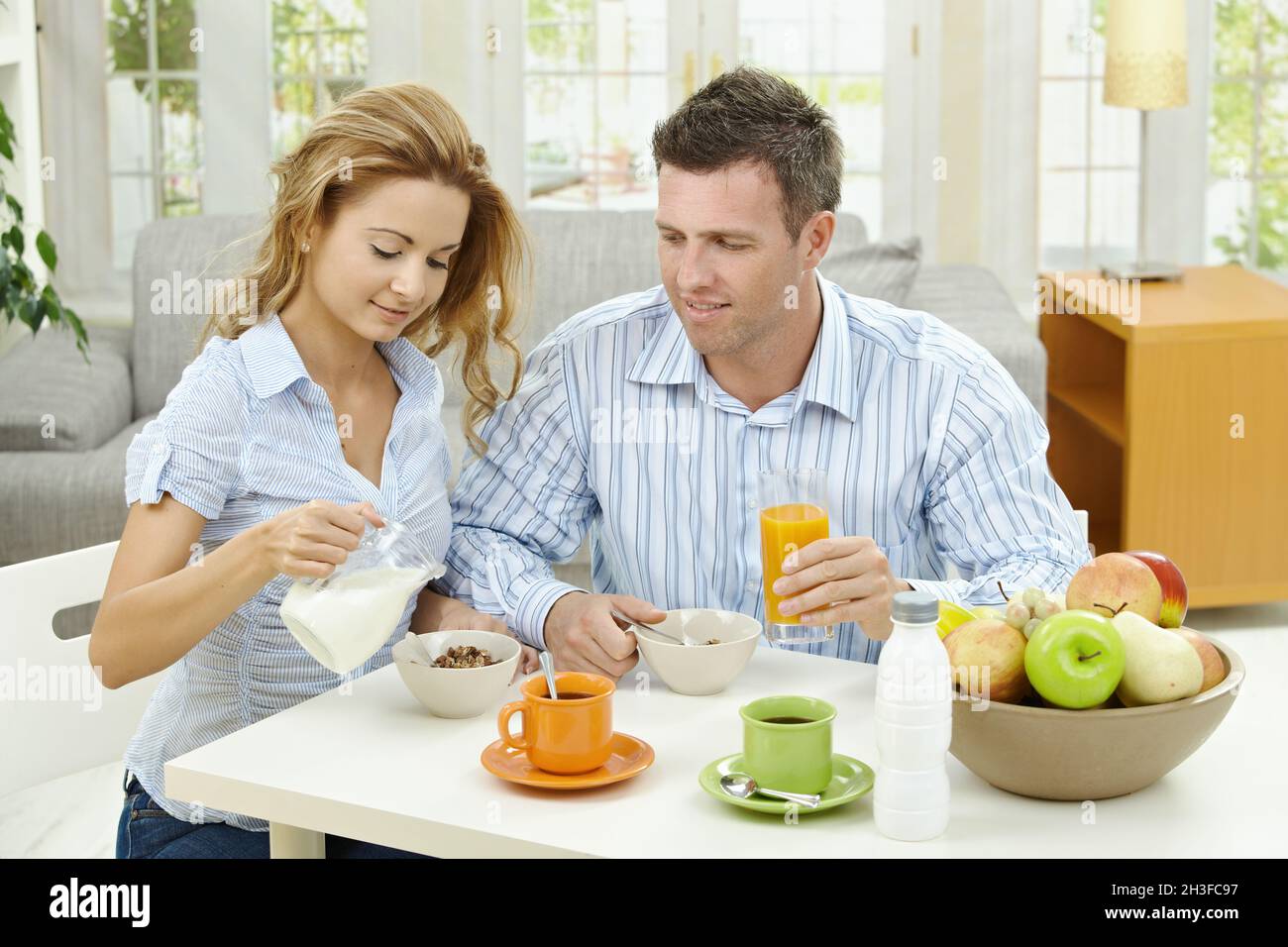 Breakfast at home Stock Photo - Alamy